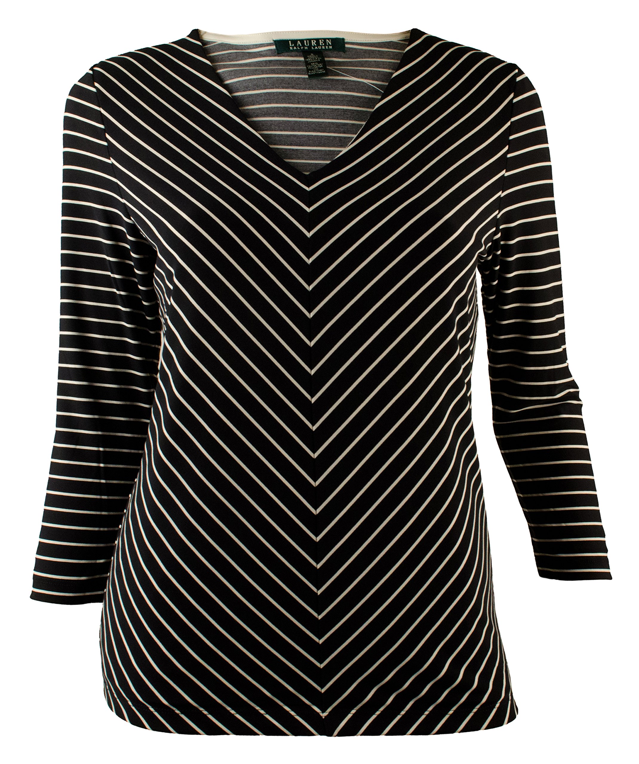 Ralph Lauren Women's V Neck Chevron Print Top | eBay