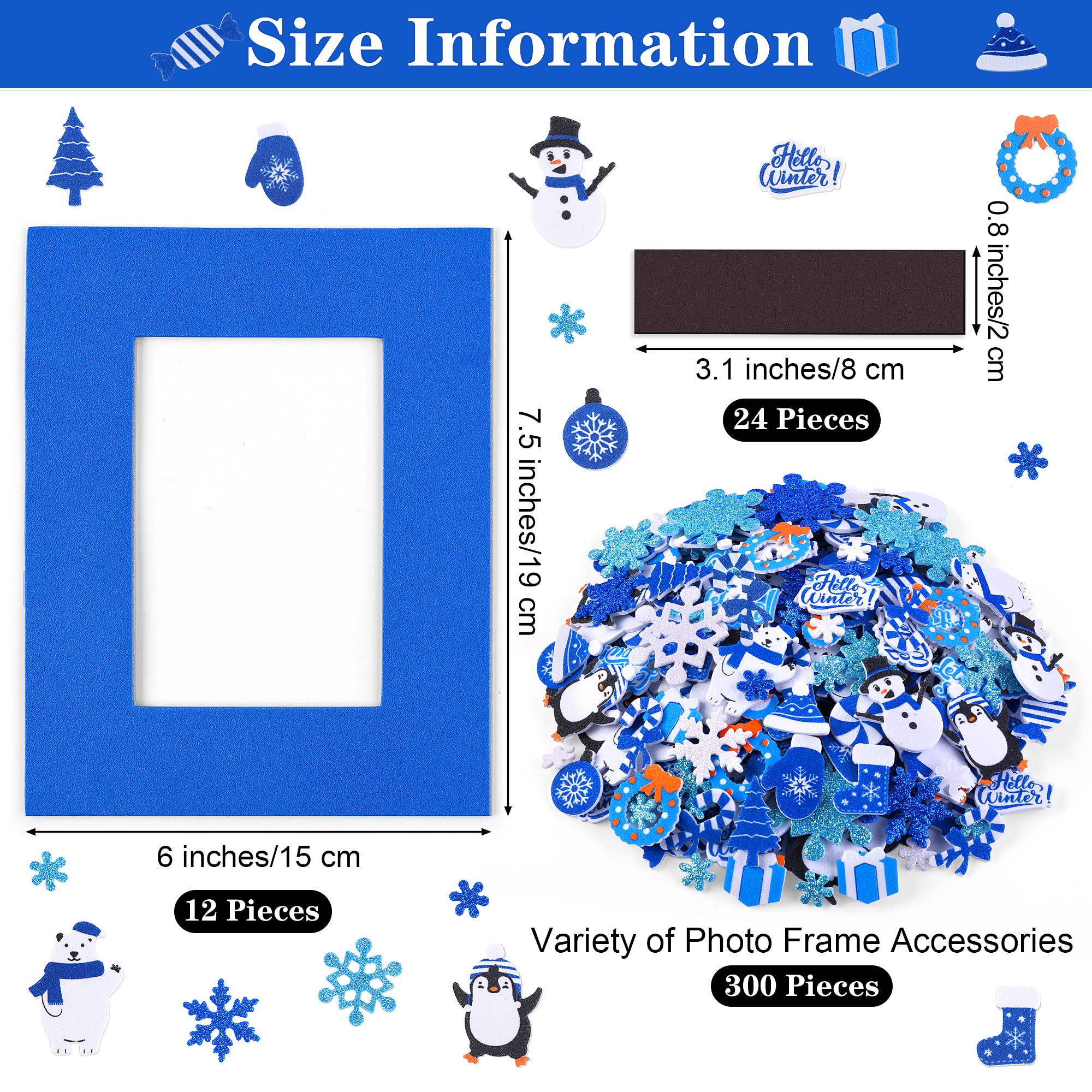 Snapklik.com : Fovths 12 Pieces Christmas Frozen Party Foam Picture ...