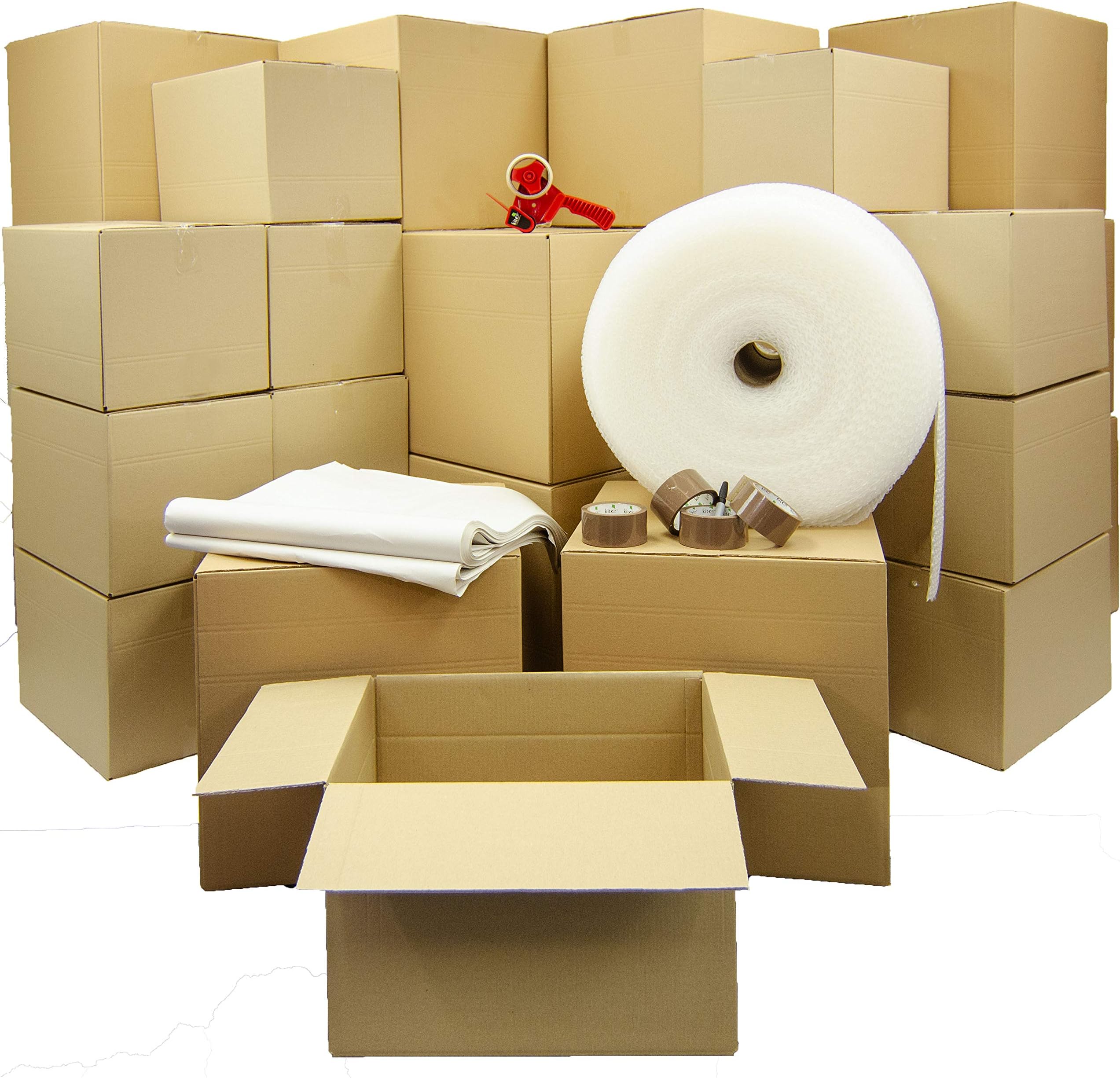 Large House Moving Kit - 51 Strong Packing Cardboard Removal Boxes ...