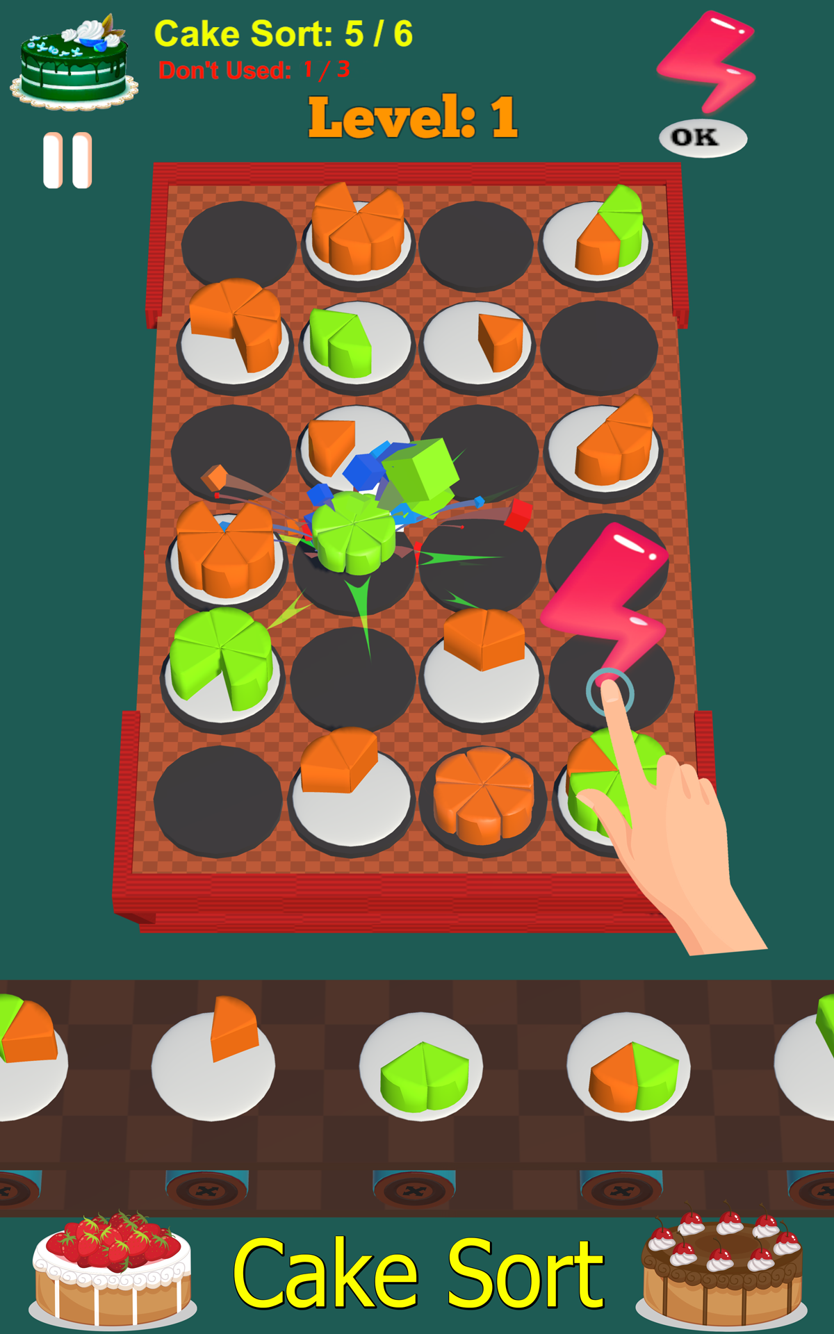 Cake Sort Merge Color Cake Puzzle Game - App on Amazon Appstore