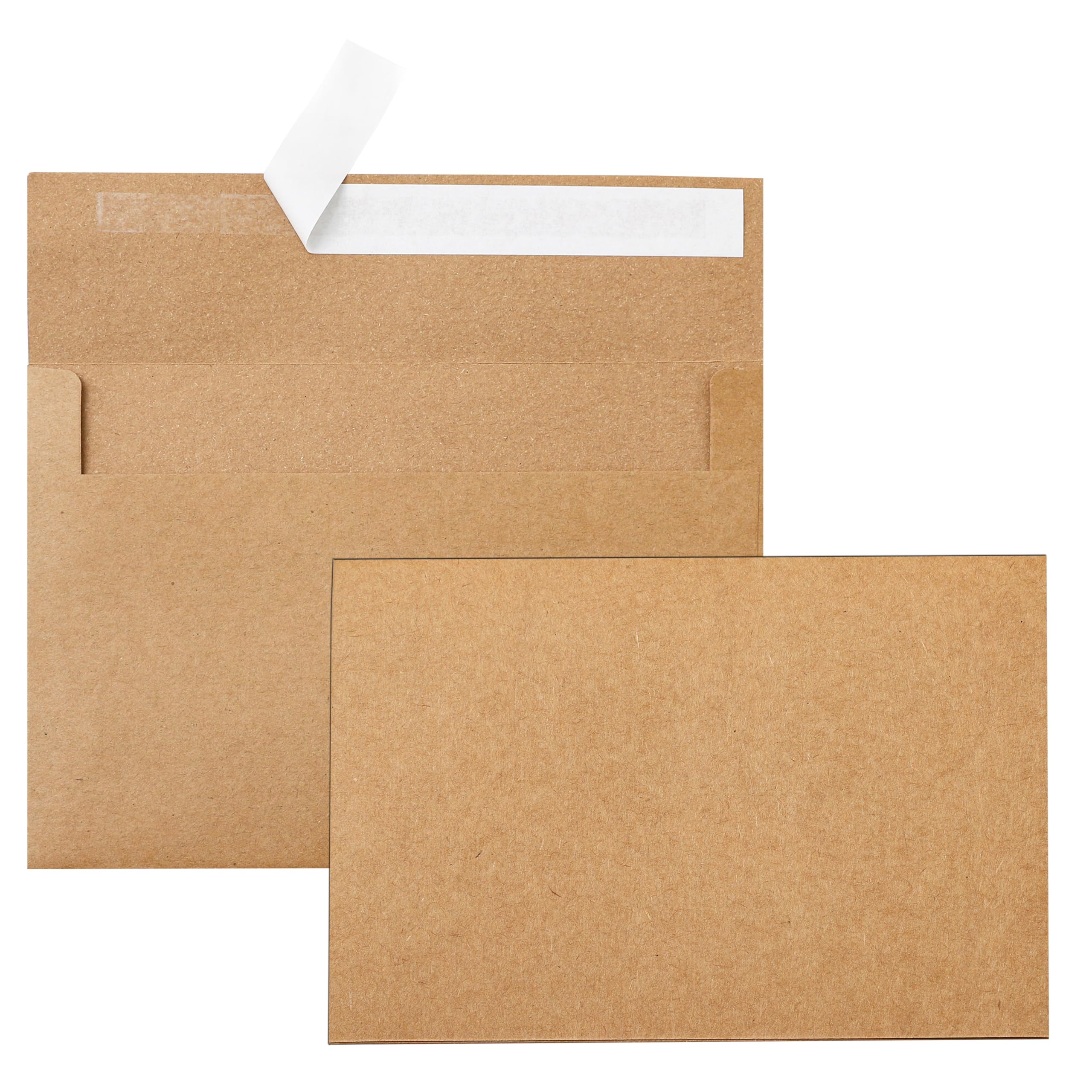 Snapklik.com : Silunkia 100 Packs Brown Blank Greeting Cards And ...