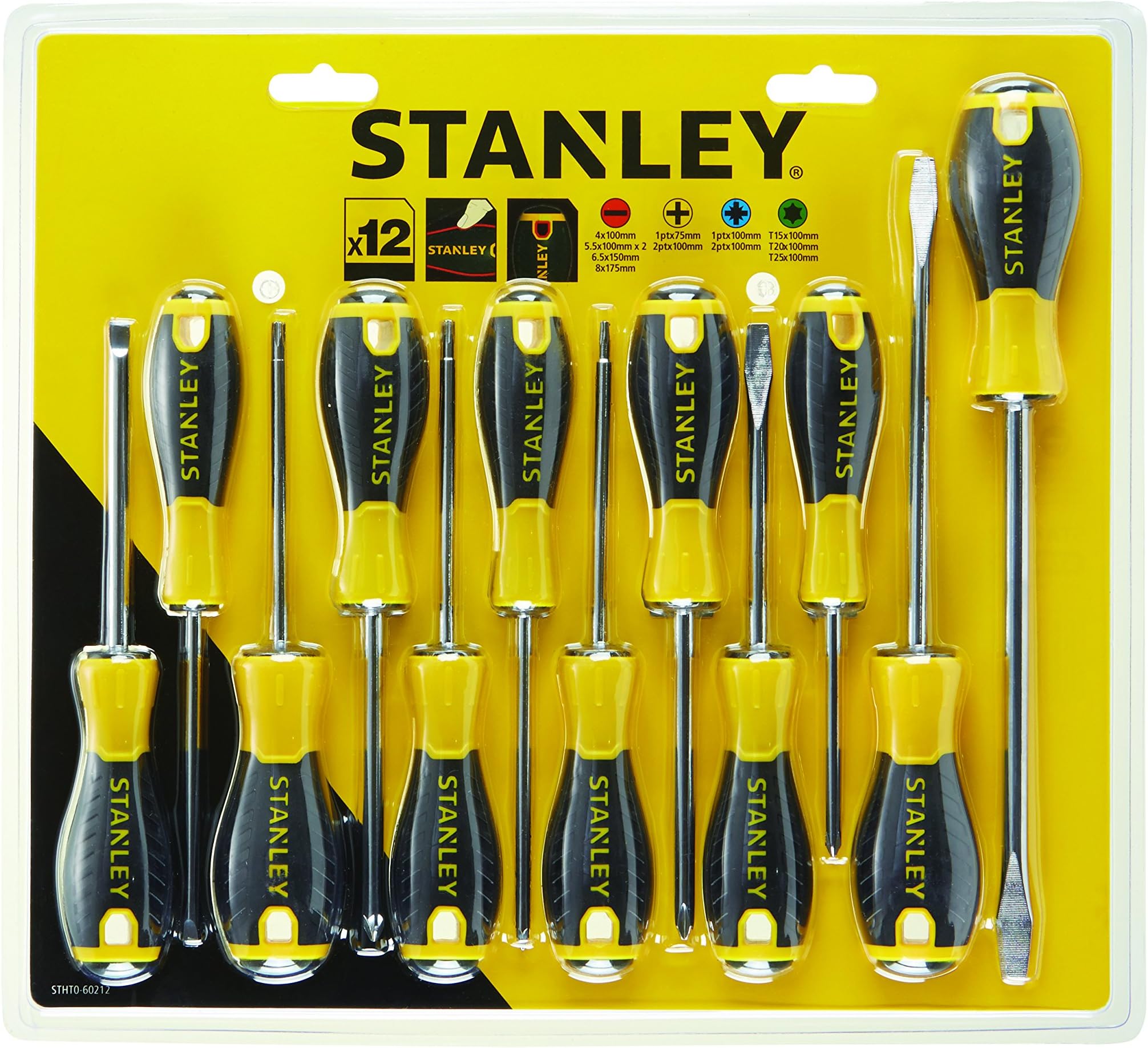 Stanley Essential Screwdriver, Yellow, STHT1-60335 : Amazon.co.uk: DIY ...