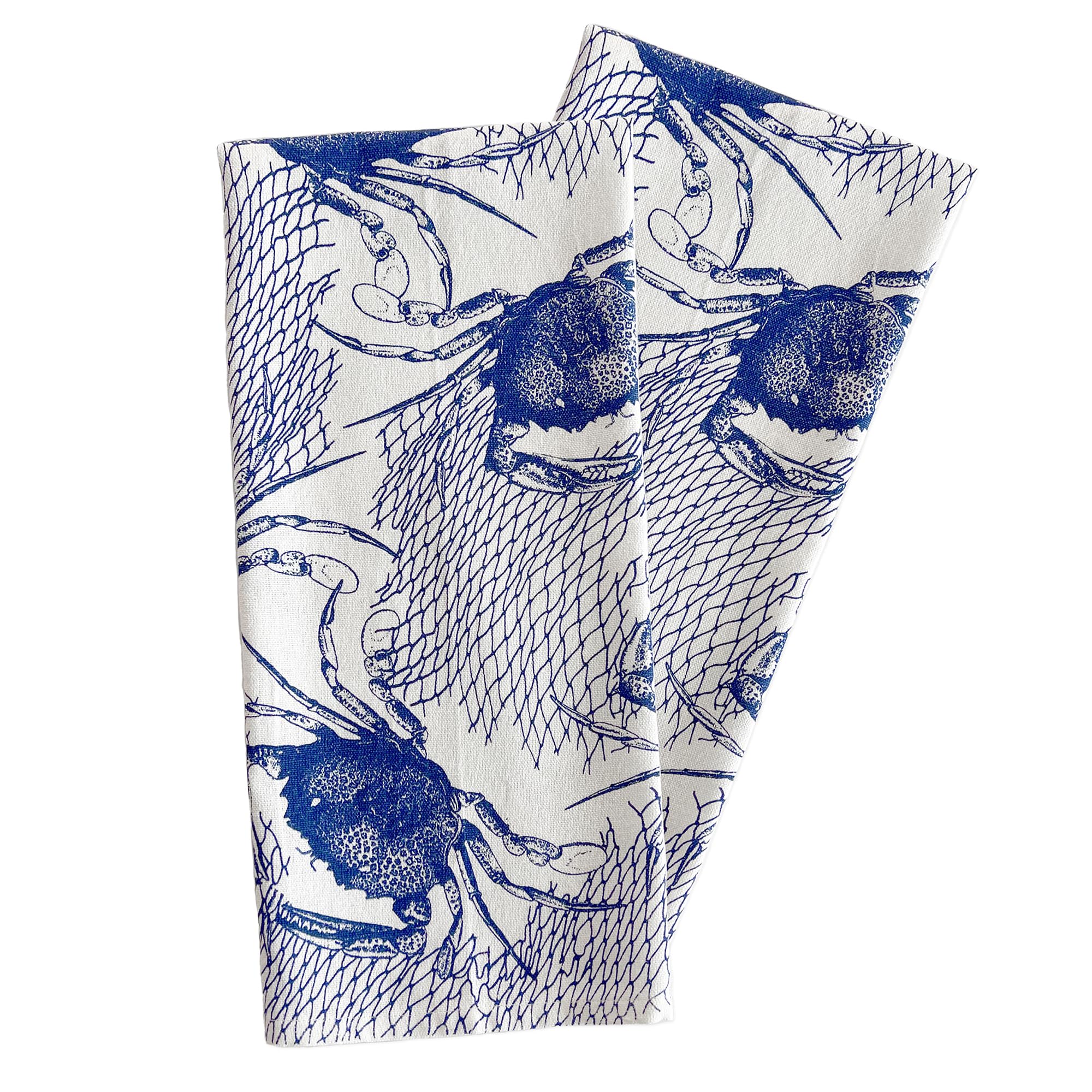 Amazon.com: Caskata Crabs & Nets Kitchen Towels Set of 2 | 100% Cotton ...