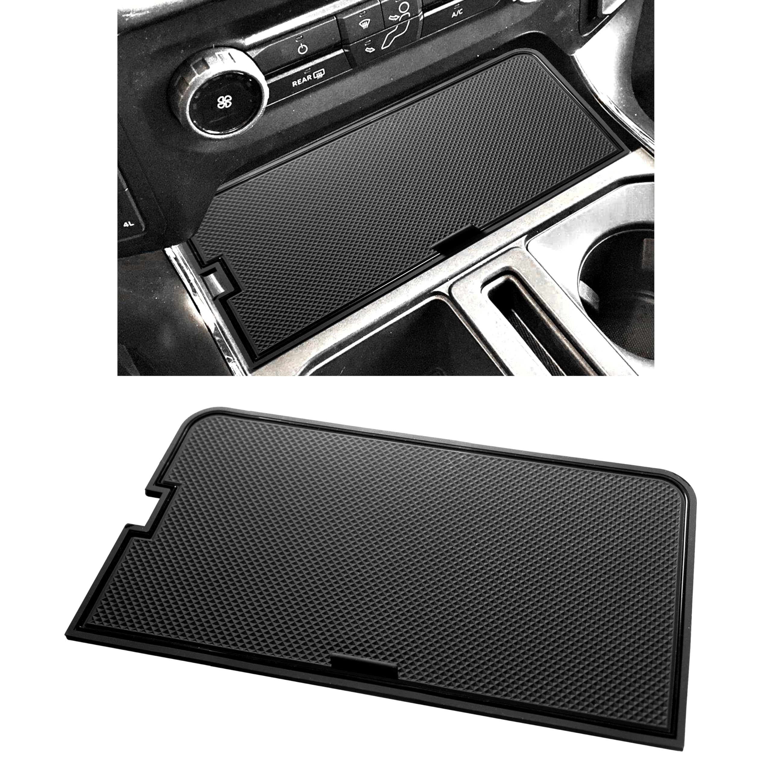 Ford F150 Front Cubby Cover Hidden Compartment Center Console Cover For ...