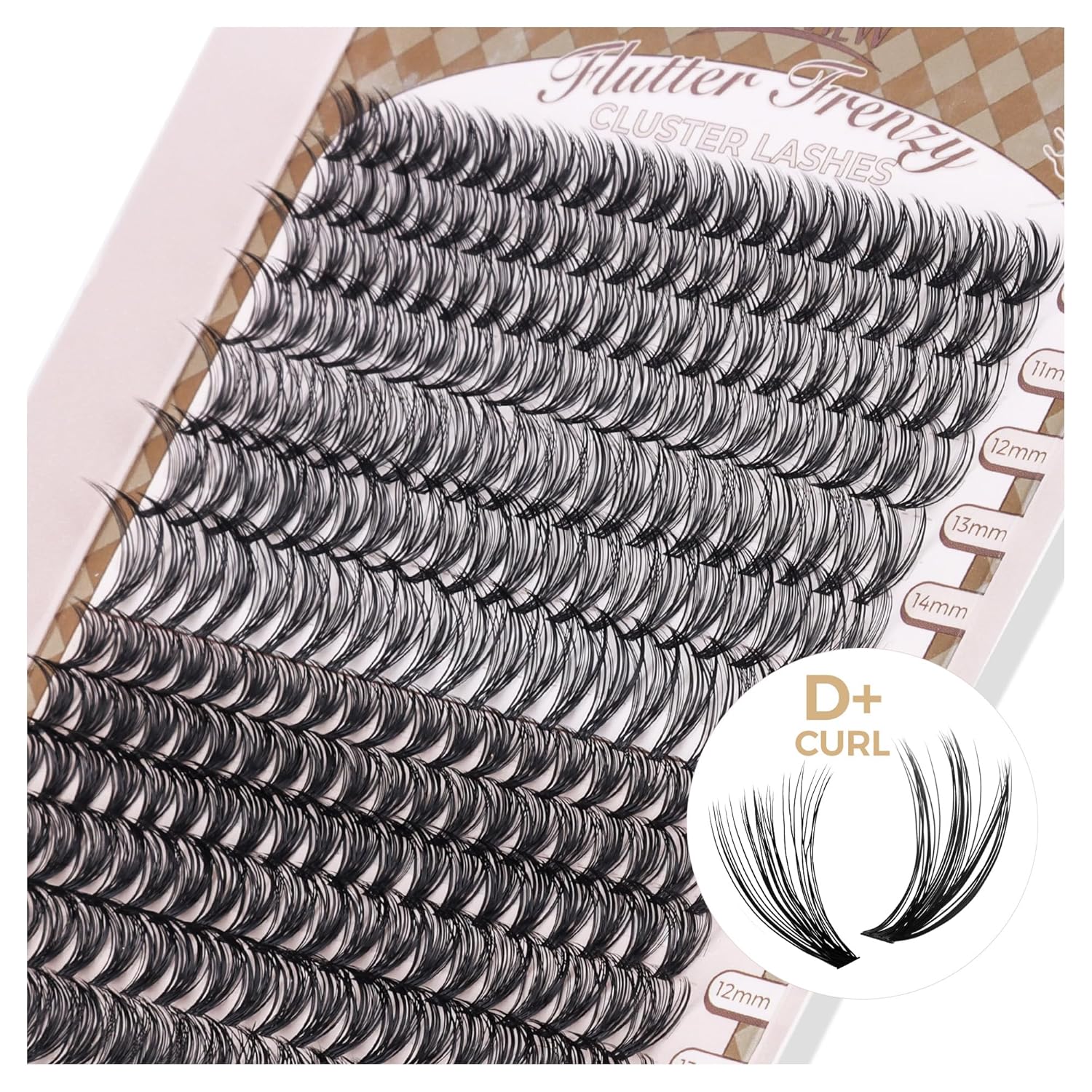 Amazon.com: LASHVIEW Lash-Extension-Clusters 168pcs D+ Curl Lash ...