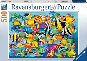 Amazon.com: Ravensburger Fish Frenzy Jigsaw Puzzle, 500-Piece : Toys ...