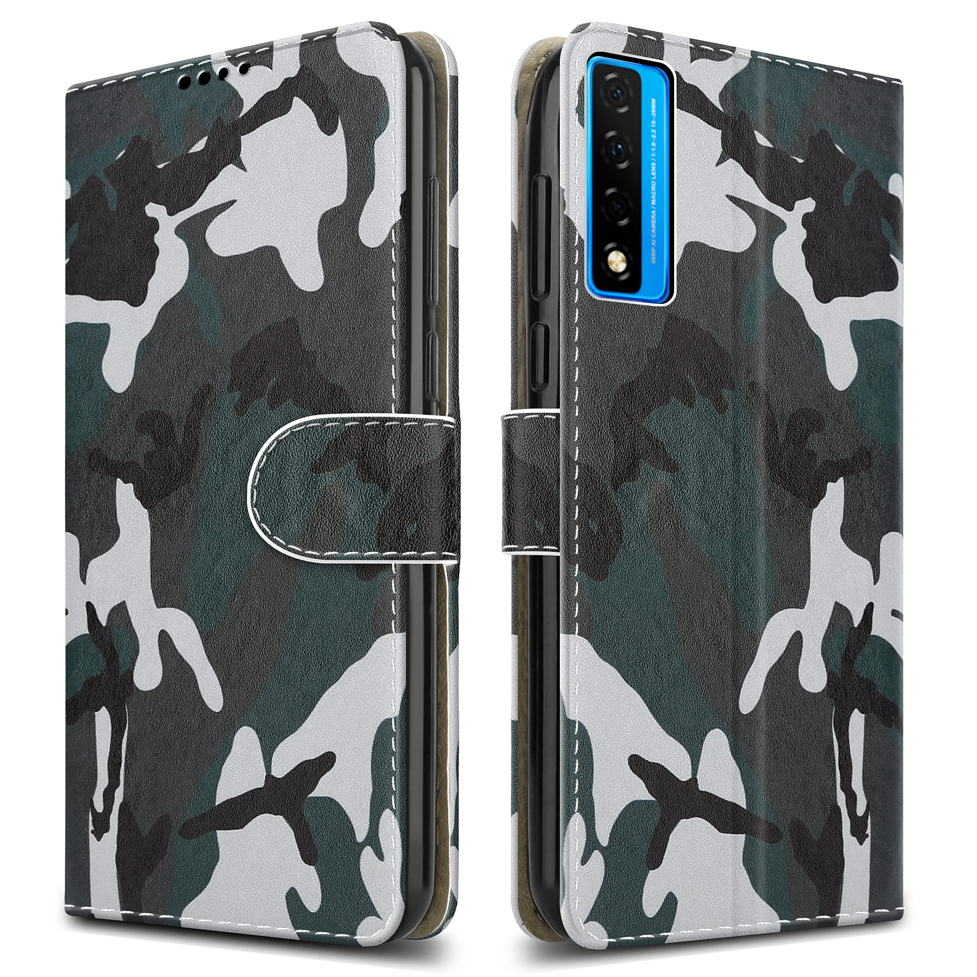 For TCL 305 306 403 405 406 20 SE 40R Case Leather Wallet Flip Stand ...