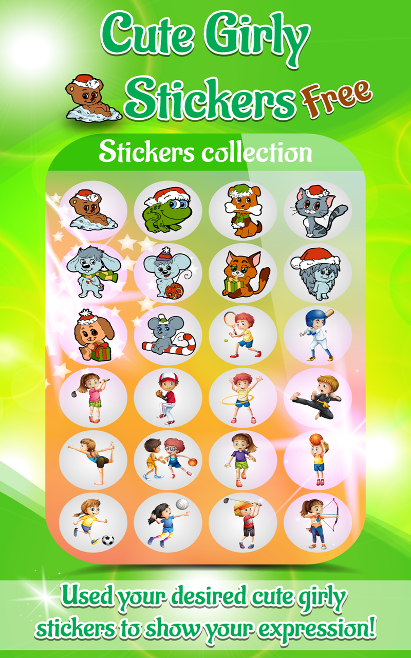 Cute girly stickers free - App on Amazon Appstore