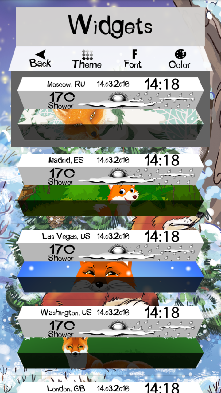 Clock Weather Widget Red Fox - App on Amazon Appstore