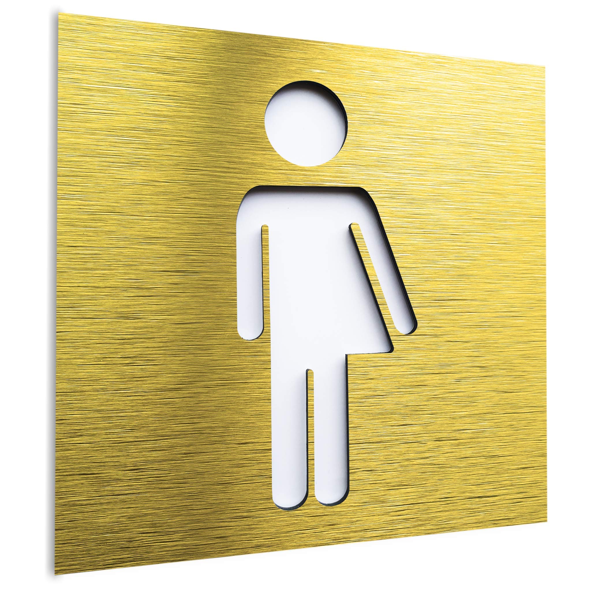 Buy BSYDESIGN Aluminium Gender Neutral Bathroom Sign - Whichever ...