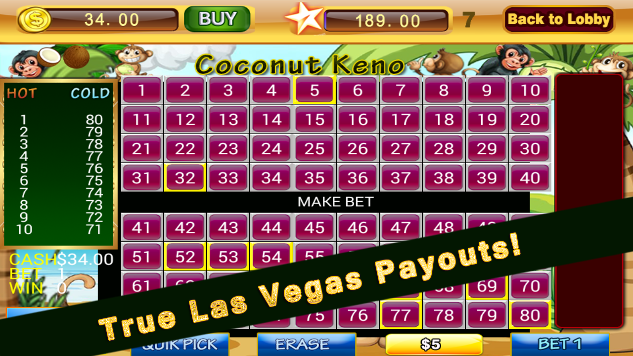 Video Keno Free – Star Casino Games for Kindle Fire with Cleopatra ...