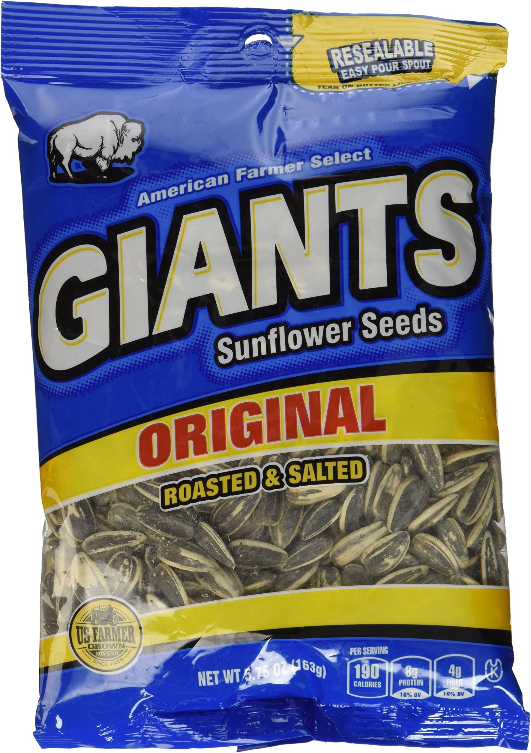 Amazon.com : Giants Original Roasted and Salted Sunflower Seed Snacks ...