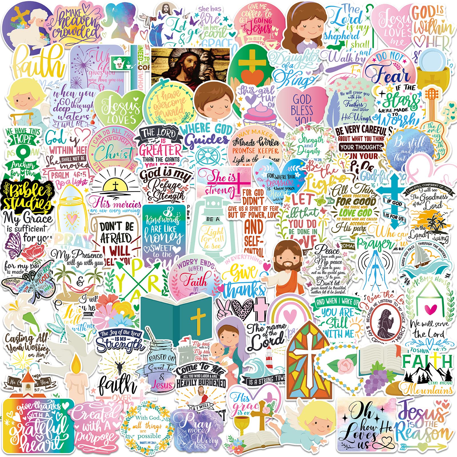 Snapklik.com : Ceiba Tree Christian Stickers Jesus Bible Verse ...