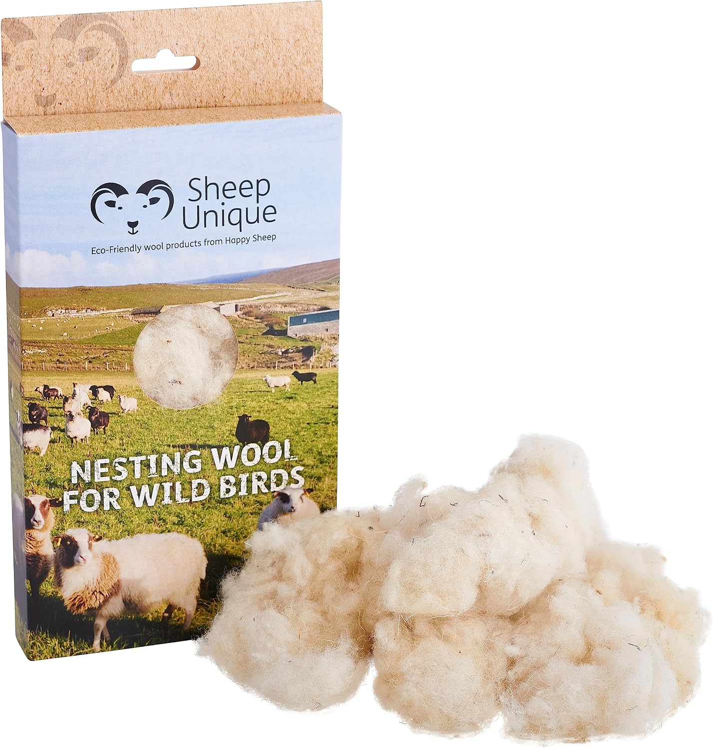 Bird nesting material - 100% pure natural British wool. Soft, warm and ...