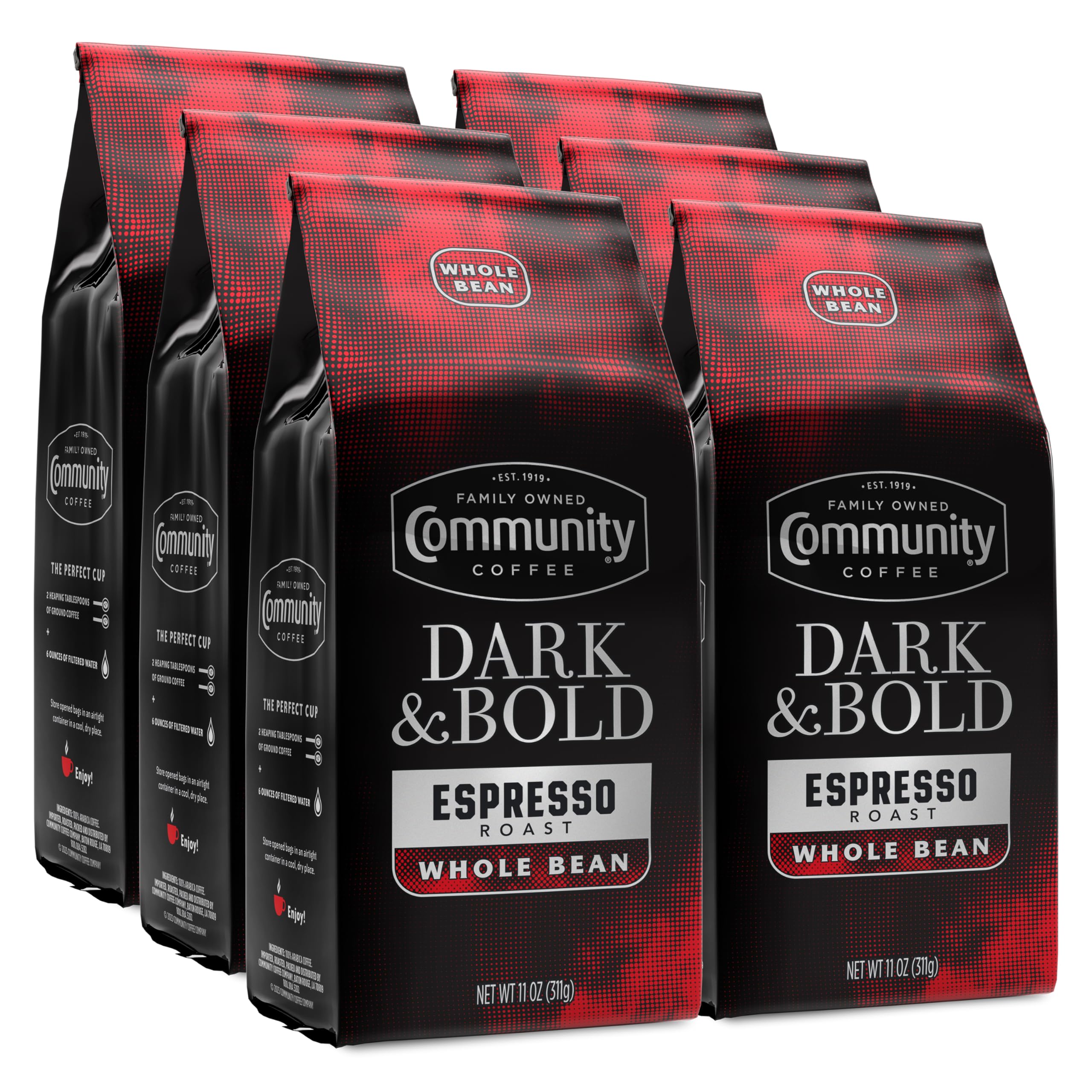 Amazon.com: Community Coffee Dark & Bold Espresso Blend, Dark Roast ...