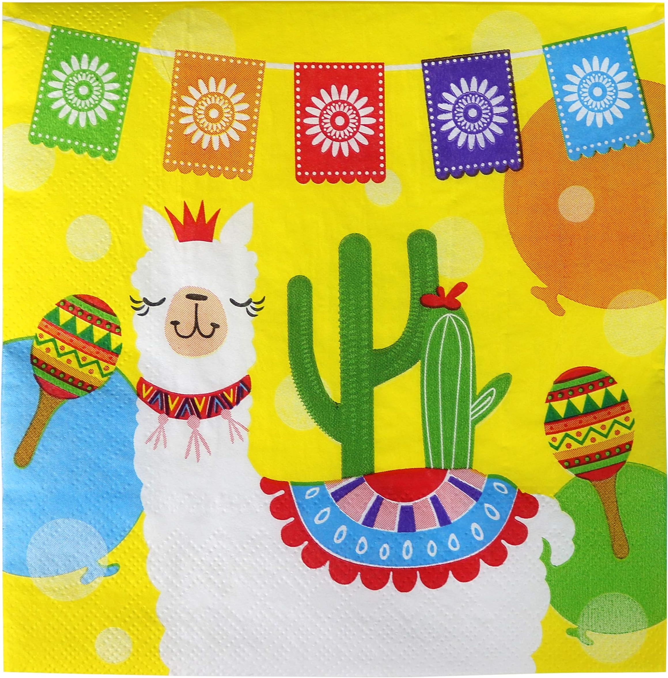 Amazon.com | Fiesta Party Beverage Napkins / 48 Colorful Cocktail ...