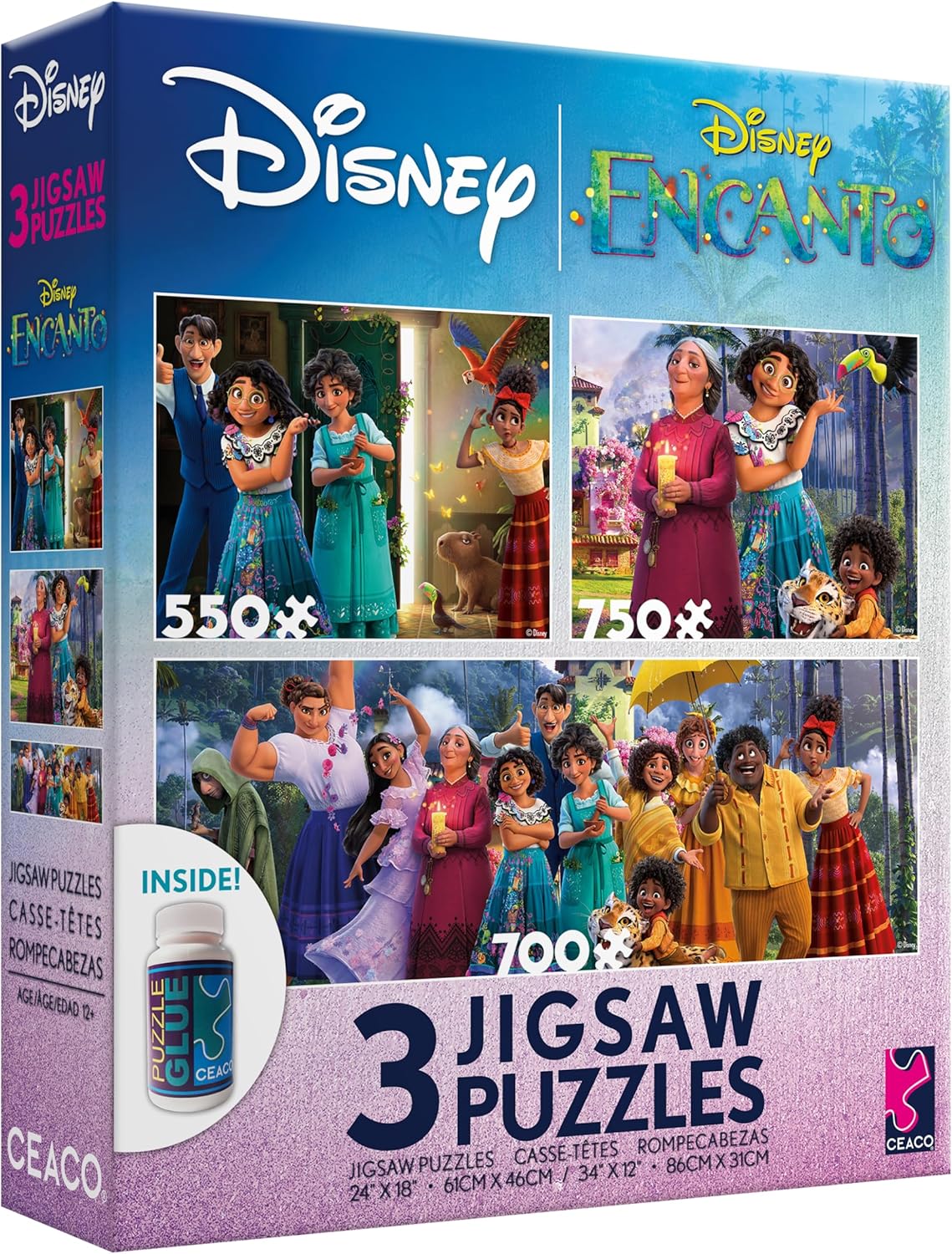 Amazon.com: Ceaco - 3 in 1 Multipack - Disney - Encanto - (1) 550 Piece ...