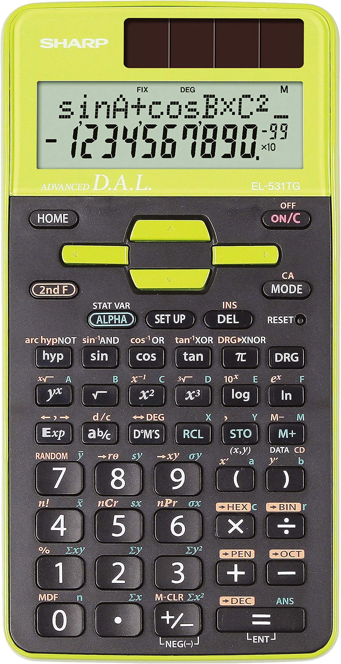 Sharp SH-EL531TGGR Scientific Calculator : Amazon.co.uk: Stationery ...