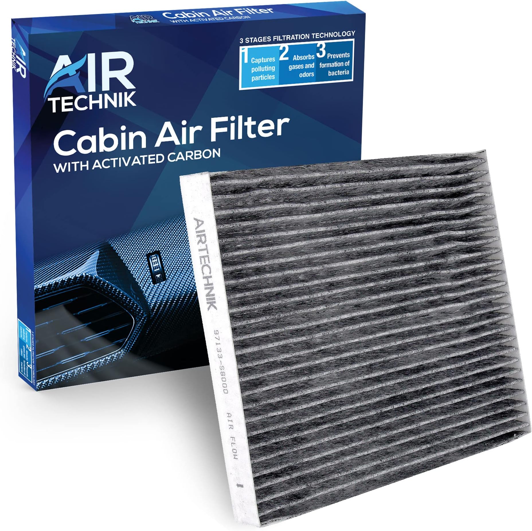 Amazon.com: AirTechnik 97133-L1000 Cabin Air Filter w/Activated Carbon ...