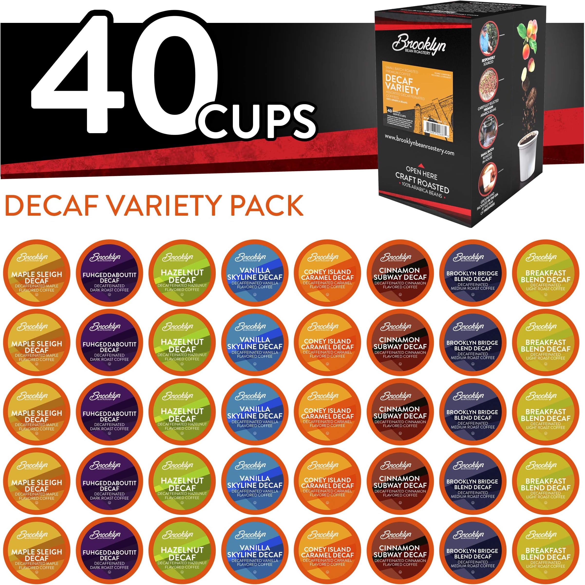 Amazon.com: Flavored Decaf Coffee Pods Variety Pack, Great Mix of ...