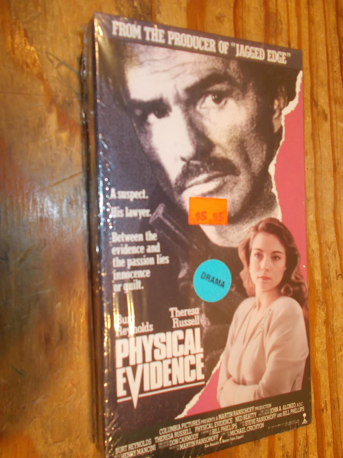 Physical Evidence [VHS] : Burt Reynolds, Theresa Russell, Ned Beatty ...
