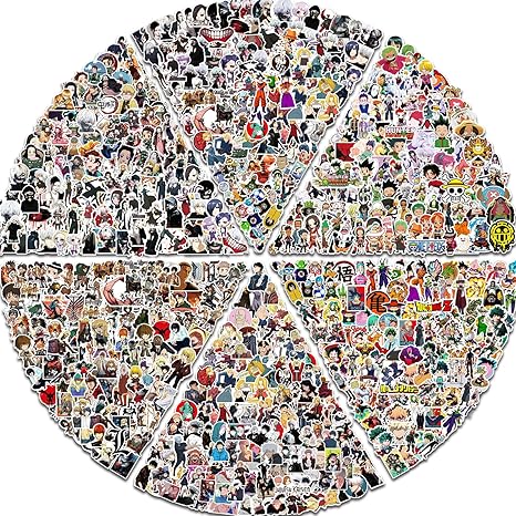 Amazon.com: Arme Large Anime Stickers Mixed Pack,600Pcs Mixed With ...