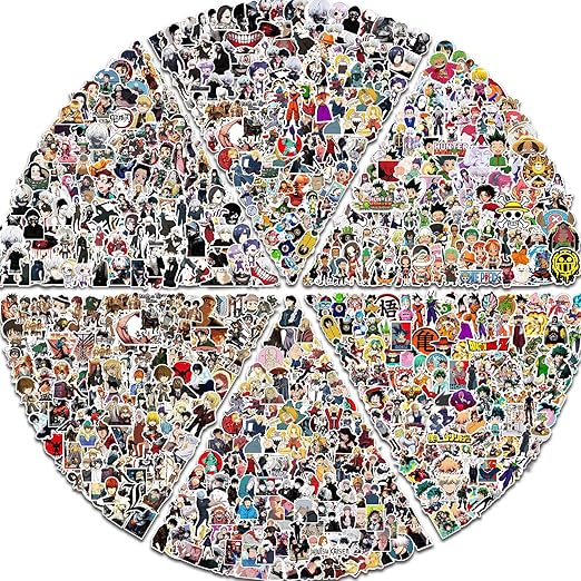 Amazon.com: Arme Large Anime Stickers Mixed Pack,600Pcs Mixed With ...
