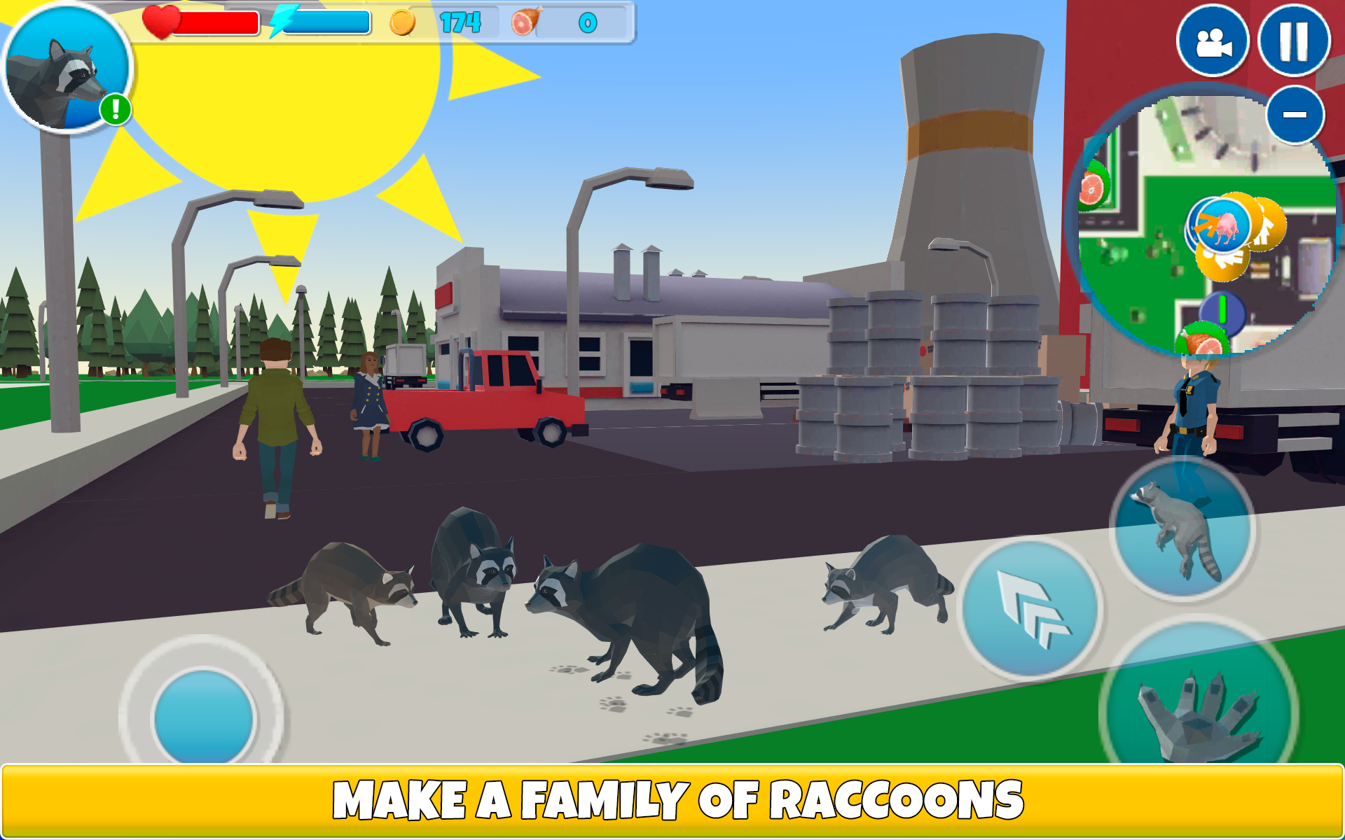 Raccoon Adventure: City Simulator 3D - App on the Amazon Appstore