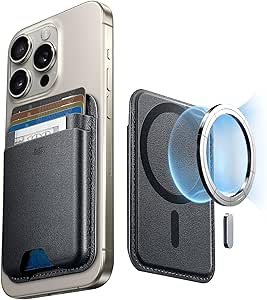 Amazon.com: ESR for MagSafe Wallet, 5-Card Holder, iPhone Wallet with 3,200 g Magnetic Strength ...
