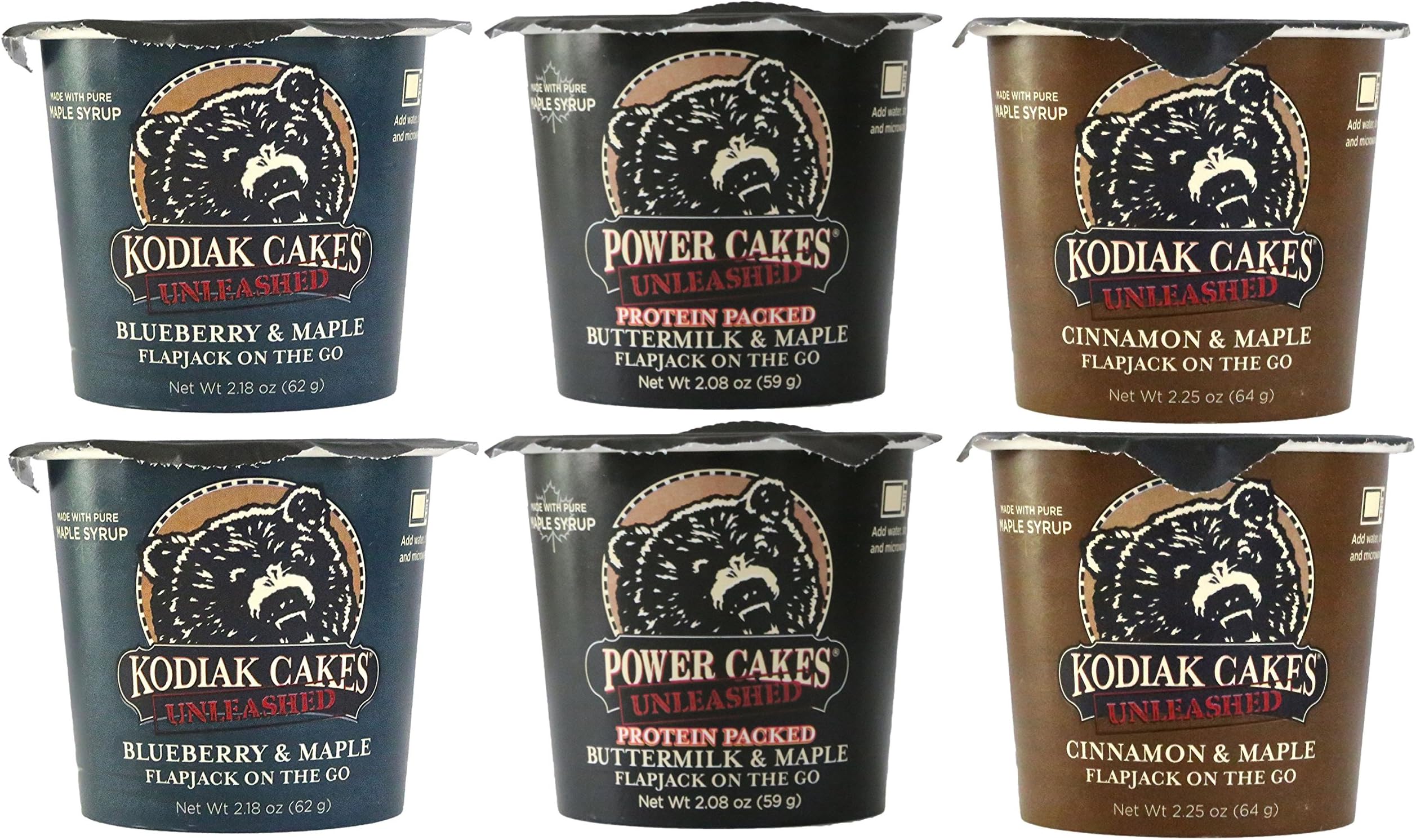 Amazon.com : Quaker Aunt Jemima Pancake Cups, 2 Flavor Variety Pack, 12 ...