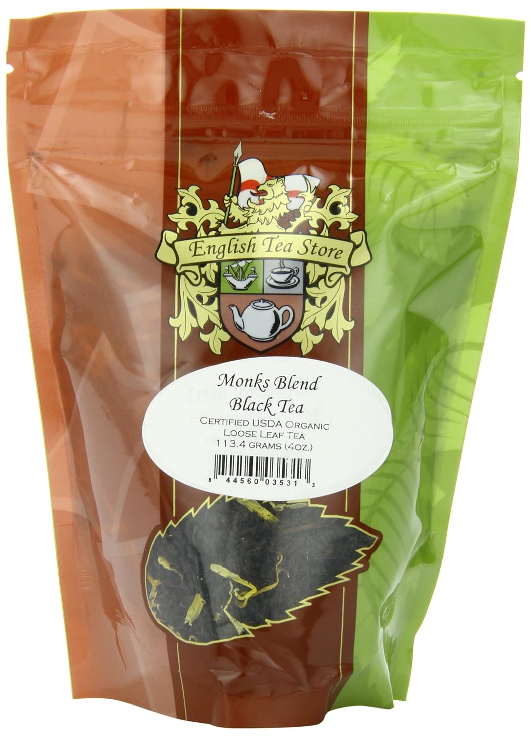 Amazon.com : English Tea Store Loose Leaf, Organic Monks Blend Black ...