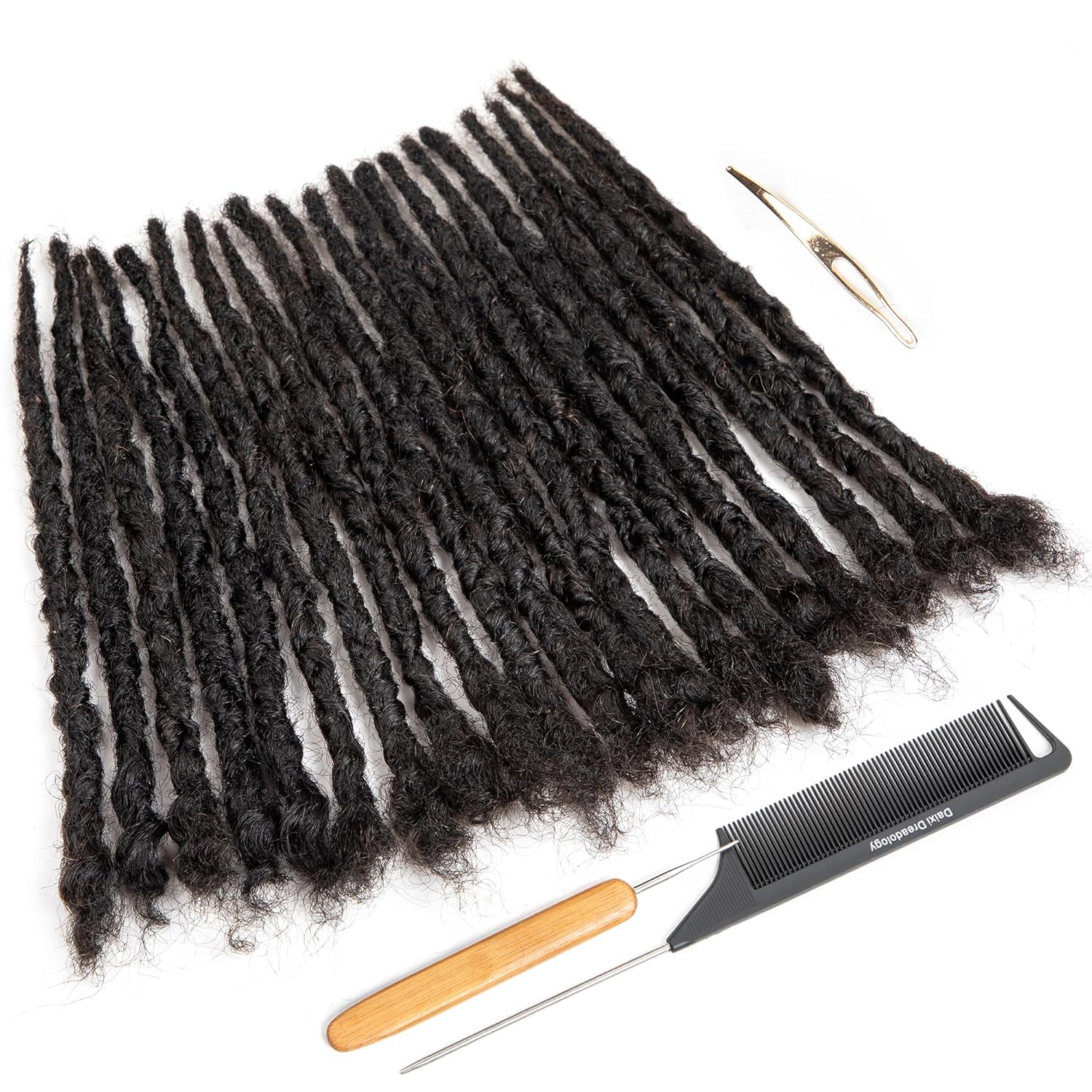 Amazon.com : DAIXI Handmade Interlocking Locs 100% Real Human Hair ...