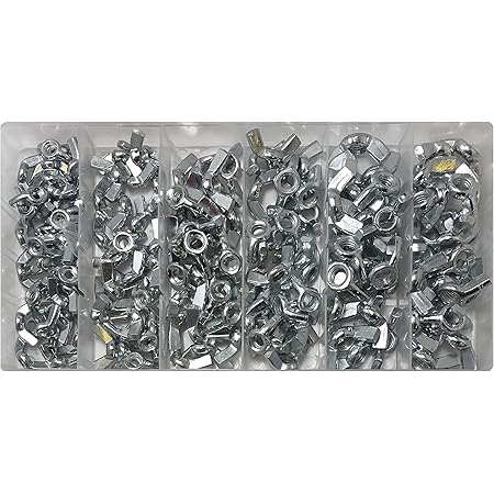 Amazon.com: 150 Piece Wing Nut Assortment Kit - 6 Popular Sizes ...