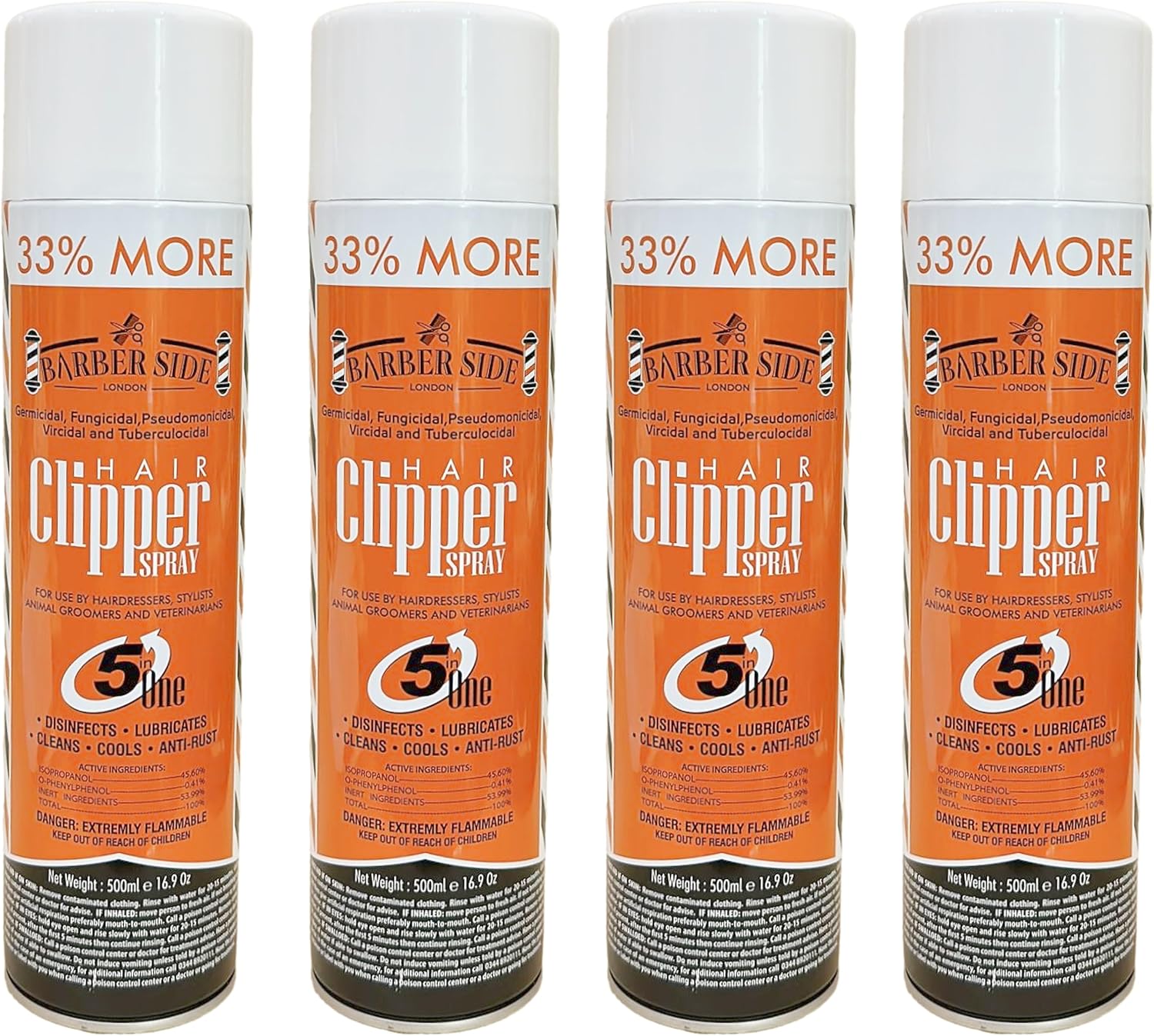 ican Barber Side London Clipper Spray For Hair Clippers, Disinfectant ...