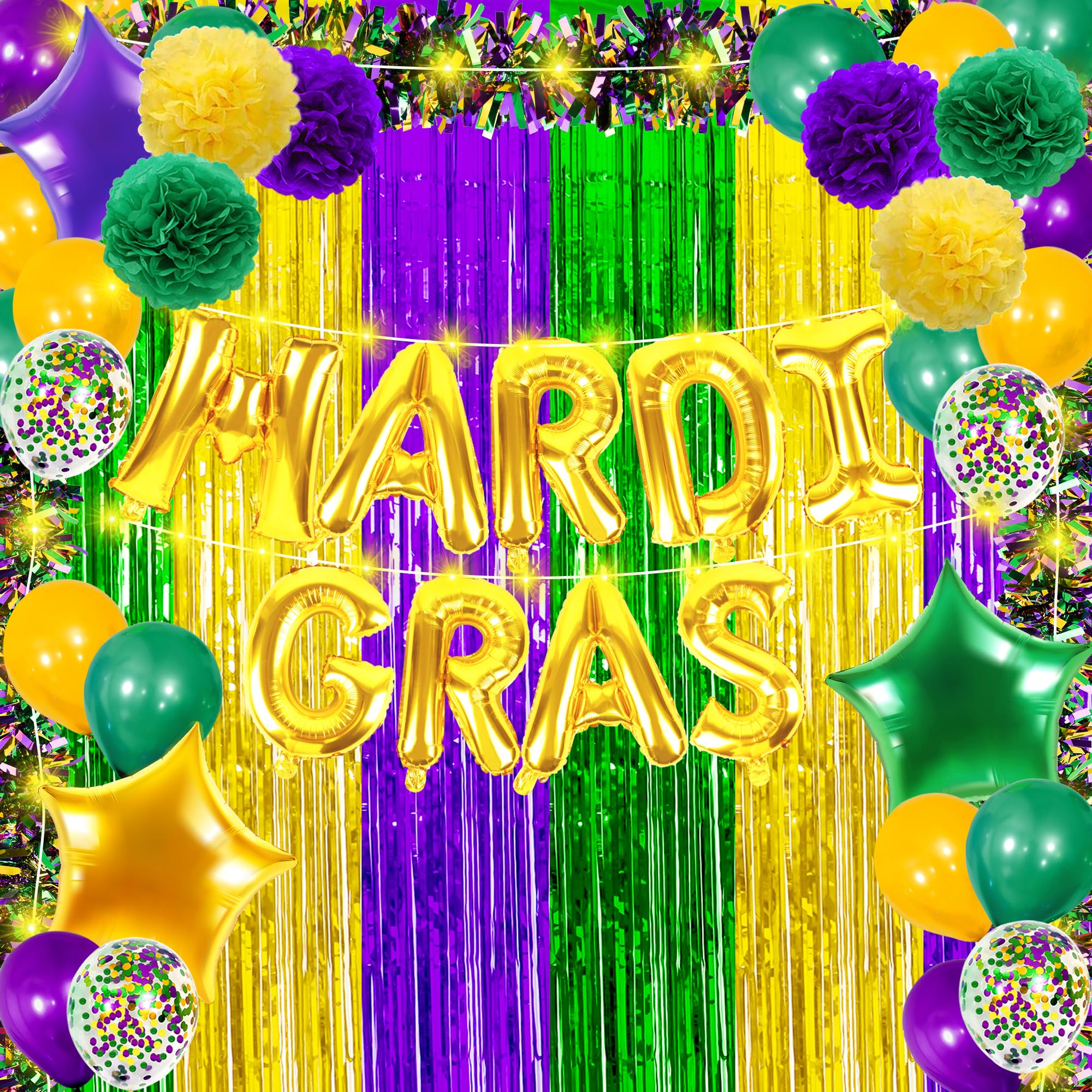 Amazon.com: Mardi Gras Party Decoration Mardi Gras Party Supplies for ...