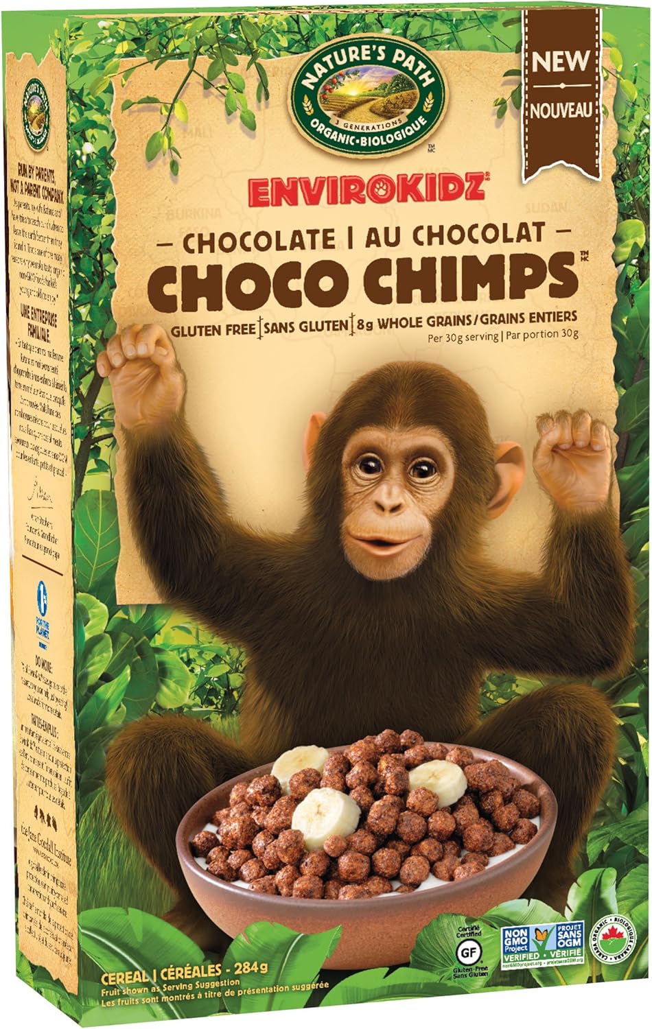 NATURE'S PATH ORGANIC Envirokidz Choco Chimps Cereal 284 Gram : Amazon ...