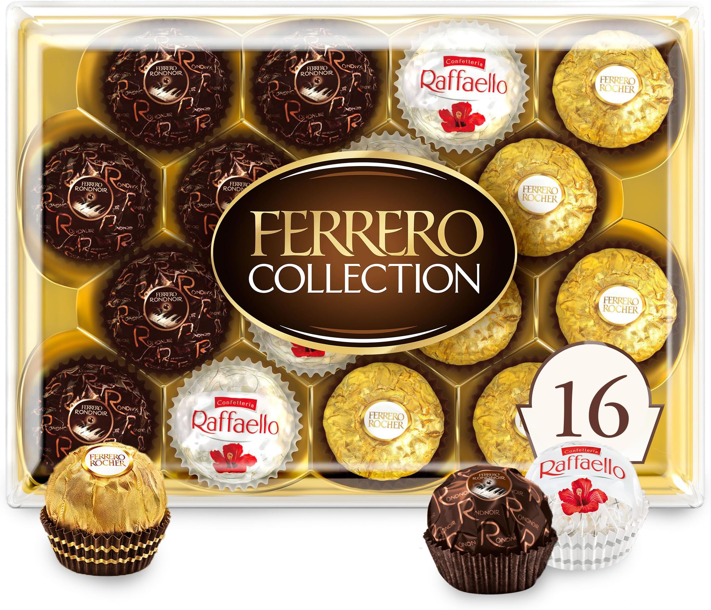 Amazon.com: Ferrero Rocher, 12 Count, Premium Gourmet Assorted Hazelnut ...
