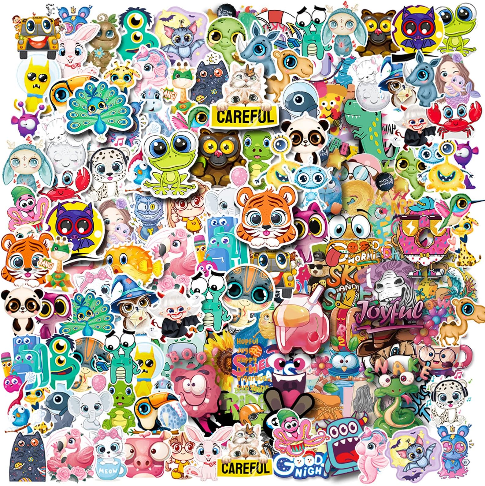 Amazon.com: 100pcs Cute Vintage Stickers - Vinyl Kids Stickers for ...