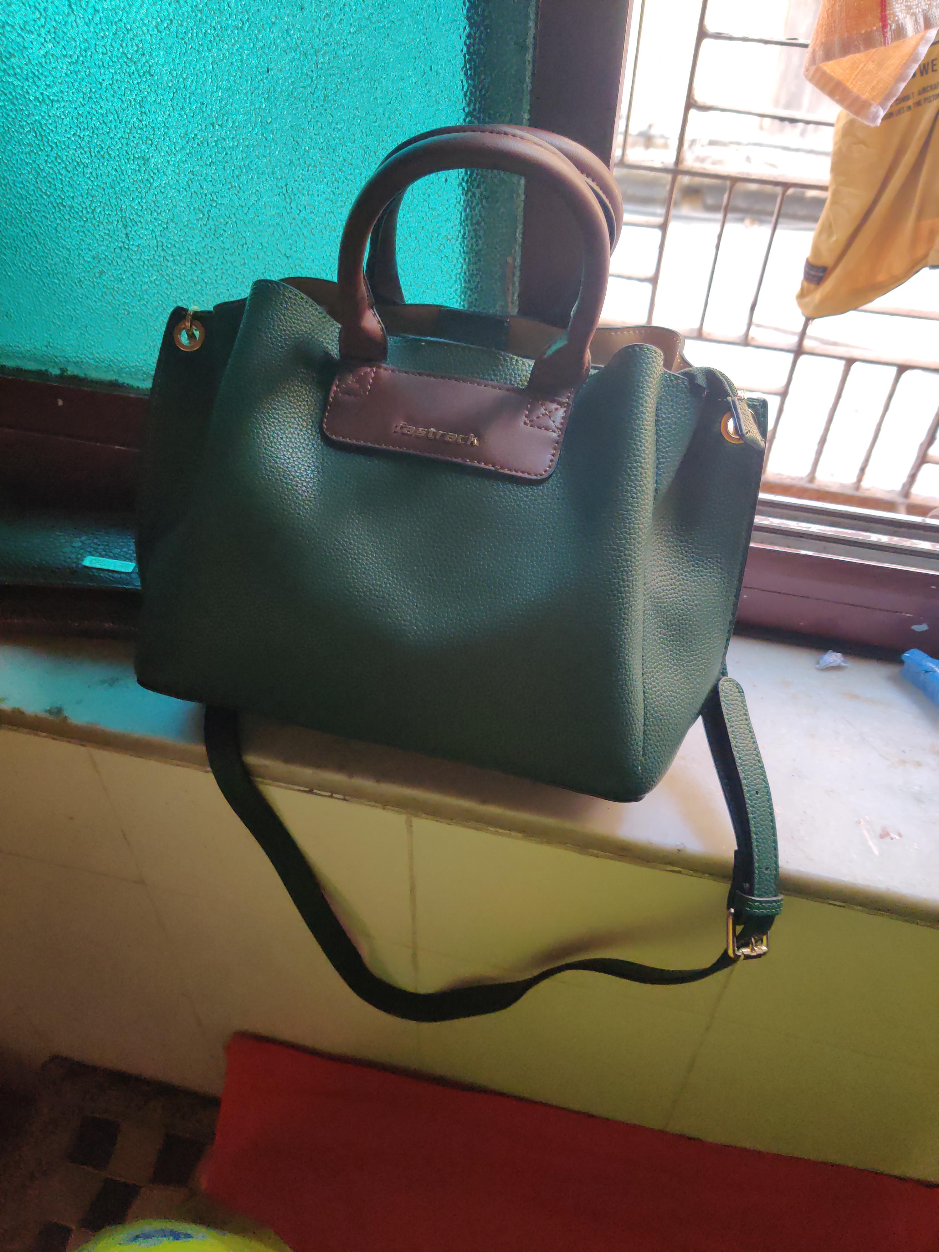 Buy Fastrack Forest Green Structured Satchel Bag For Women at Amazon.in