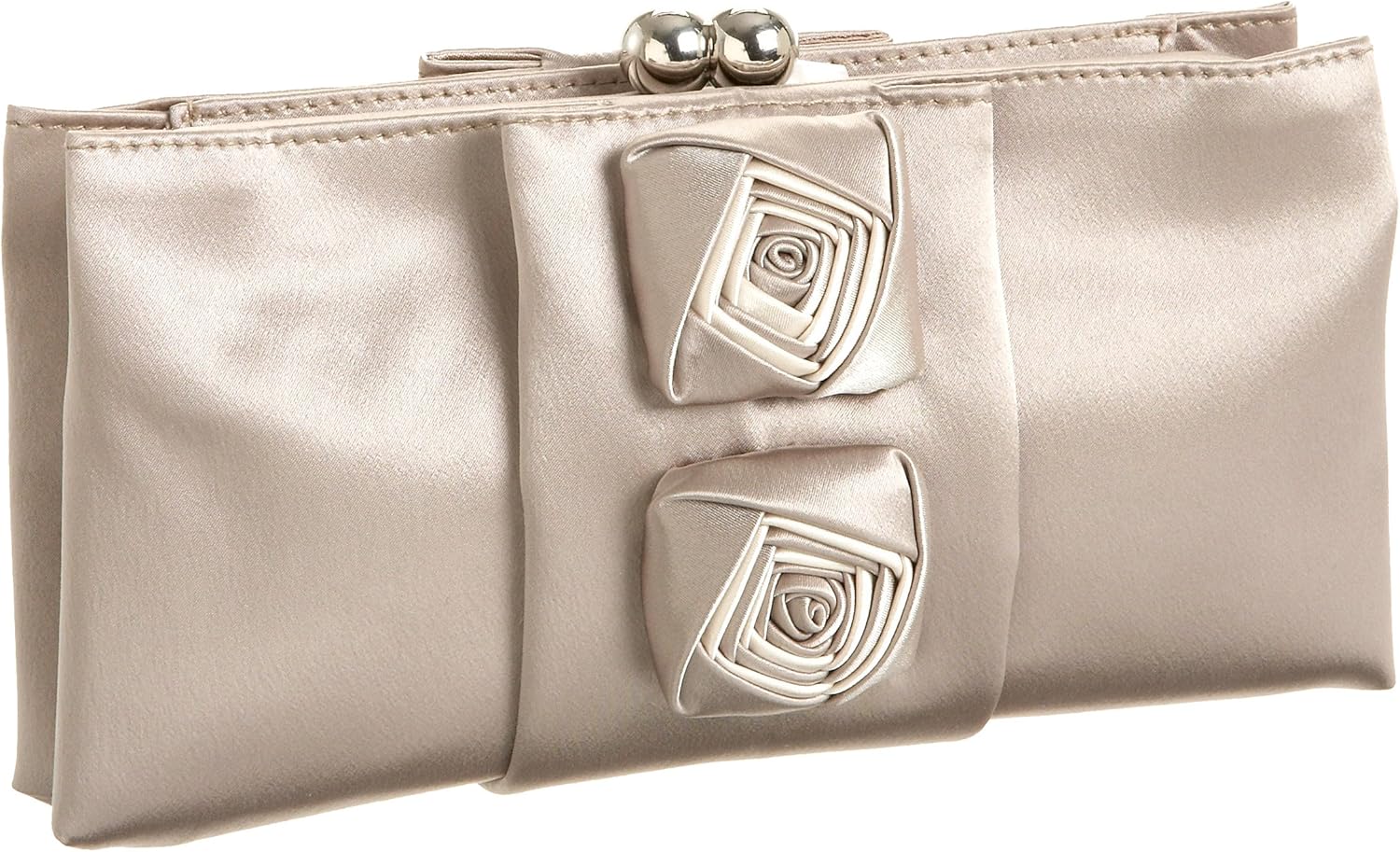 Menbur Folded Flower Clutch,Stone,one size: Handbags: Amazon.com