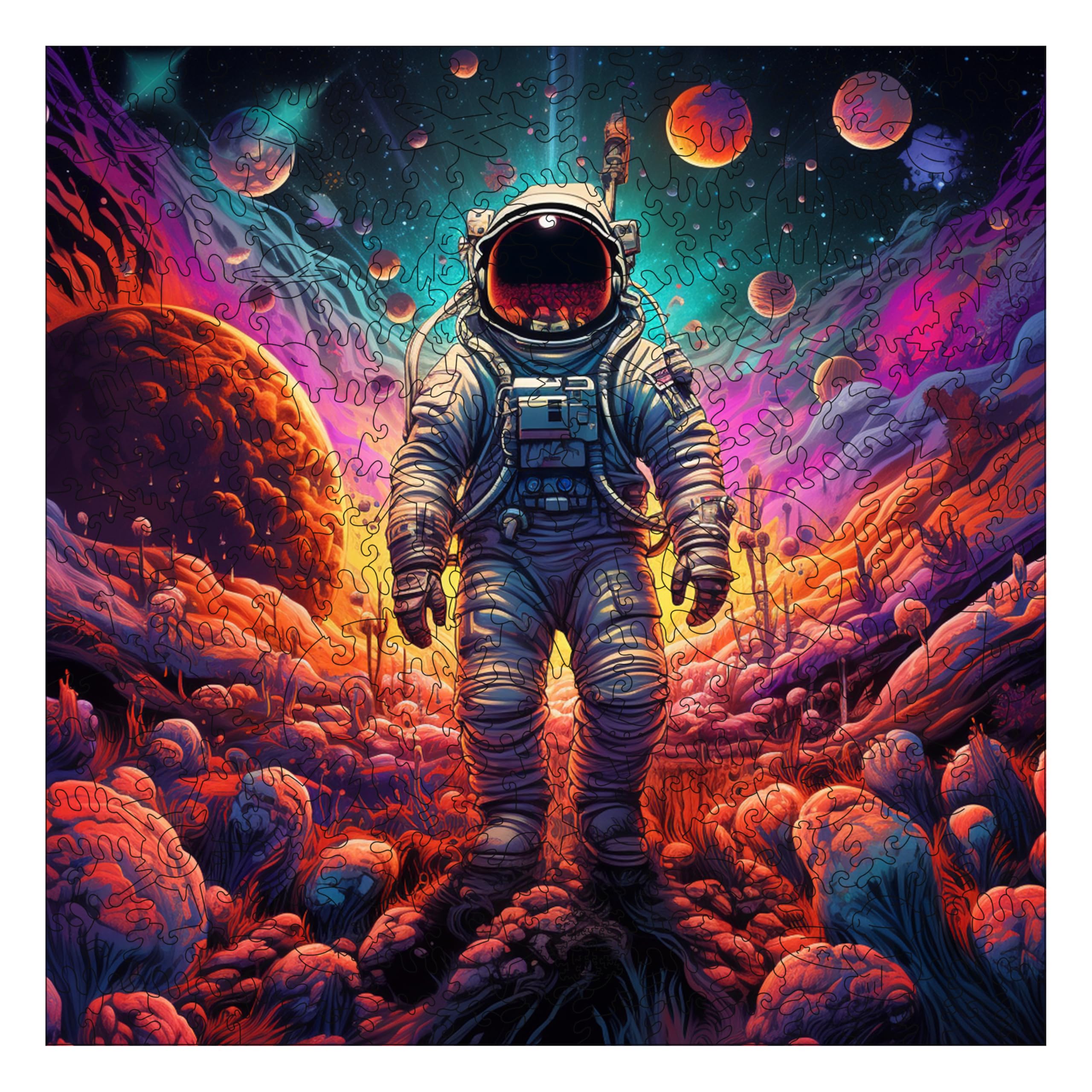 Amazon.com: Trippy Puzzle Co - Wooden Jigsaw Puzzle for Adults ...