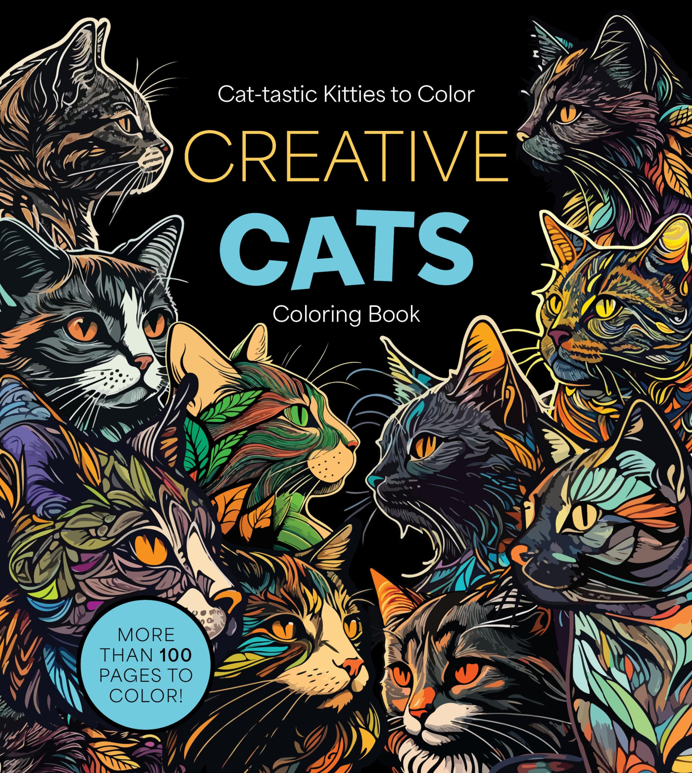 Amazon.com: Creative Cats Coloring Book: Cat-tastic Kitties to Color ...