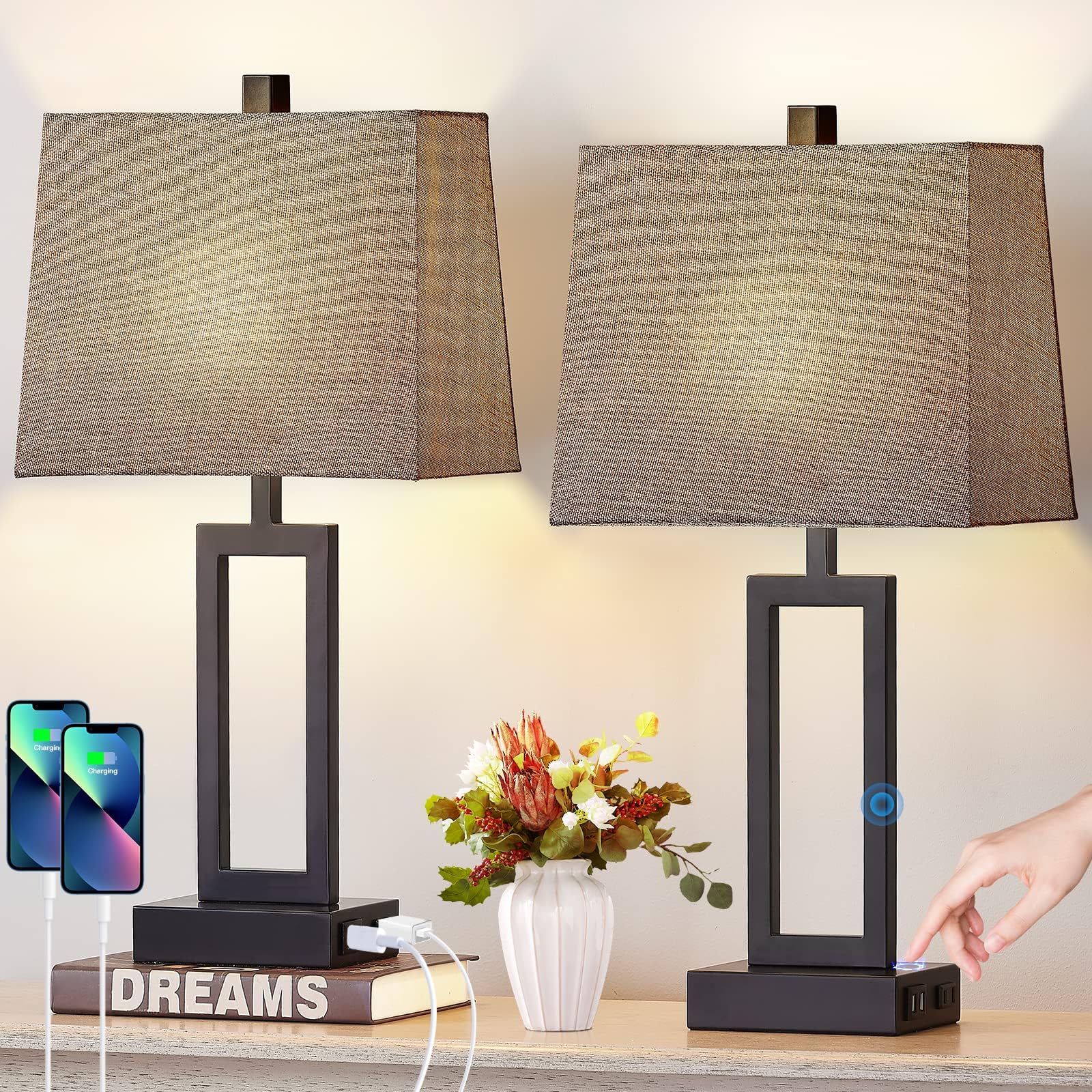 Pacific Coast Lighting 87-1242-20 Orbit 1-Light Table Lamp, Bronze with ...