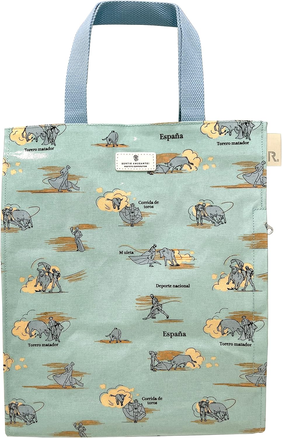 Amazon.co.jp: [ROOTOTE] [ルートート] A4サイズ トートバッグ 表ラミネート加工 EU A4 アーキャトル ラミネート 3056 (サックス Corrida ...