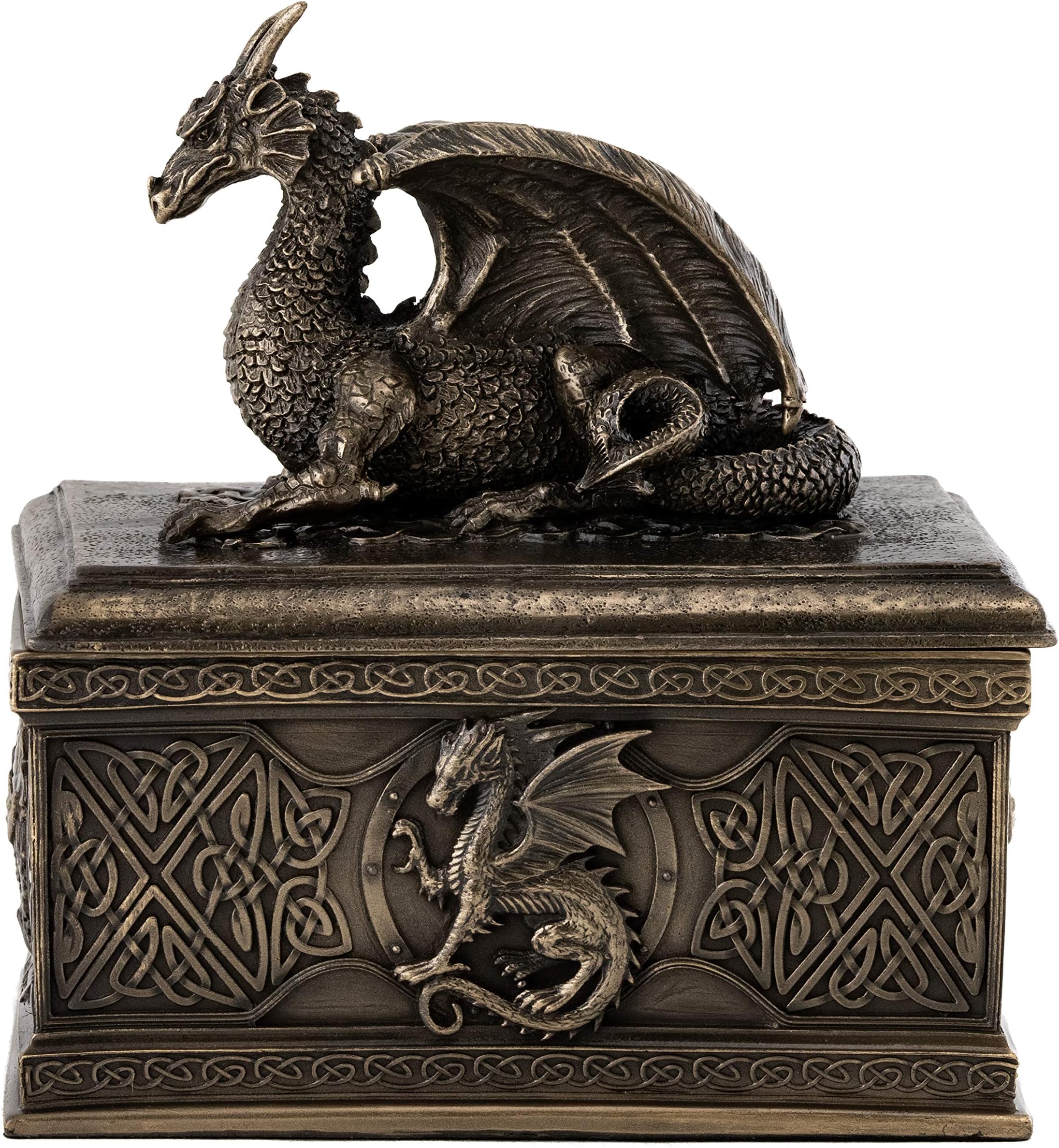 Amazon.com: Dragon Celtic Jewelry Box Collectible Tribal Container ...