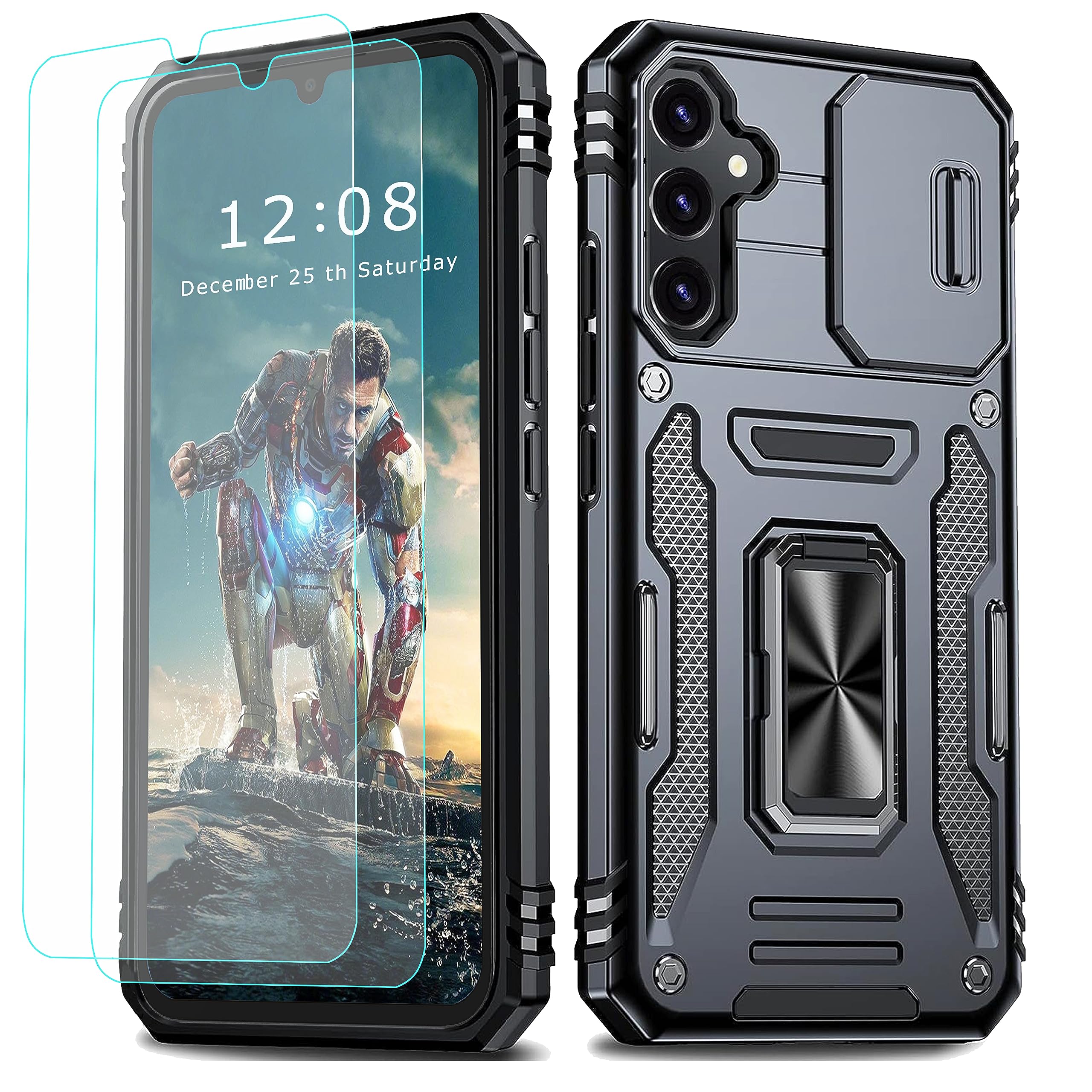 YmhxcY For Samsung Galaxy A34 5G Case, With 2*PET Screen Protector ...