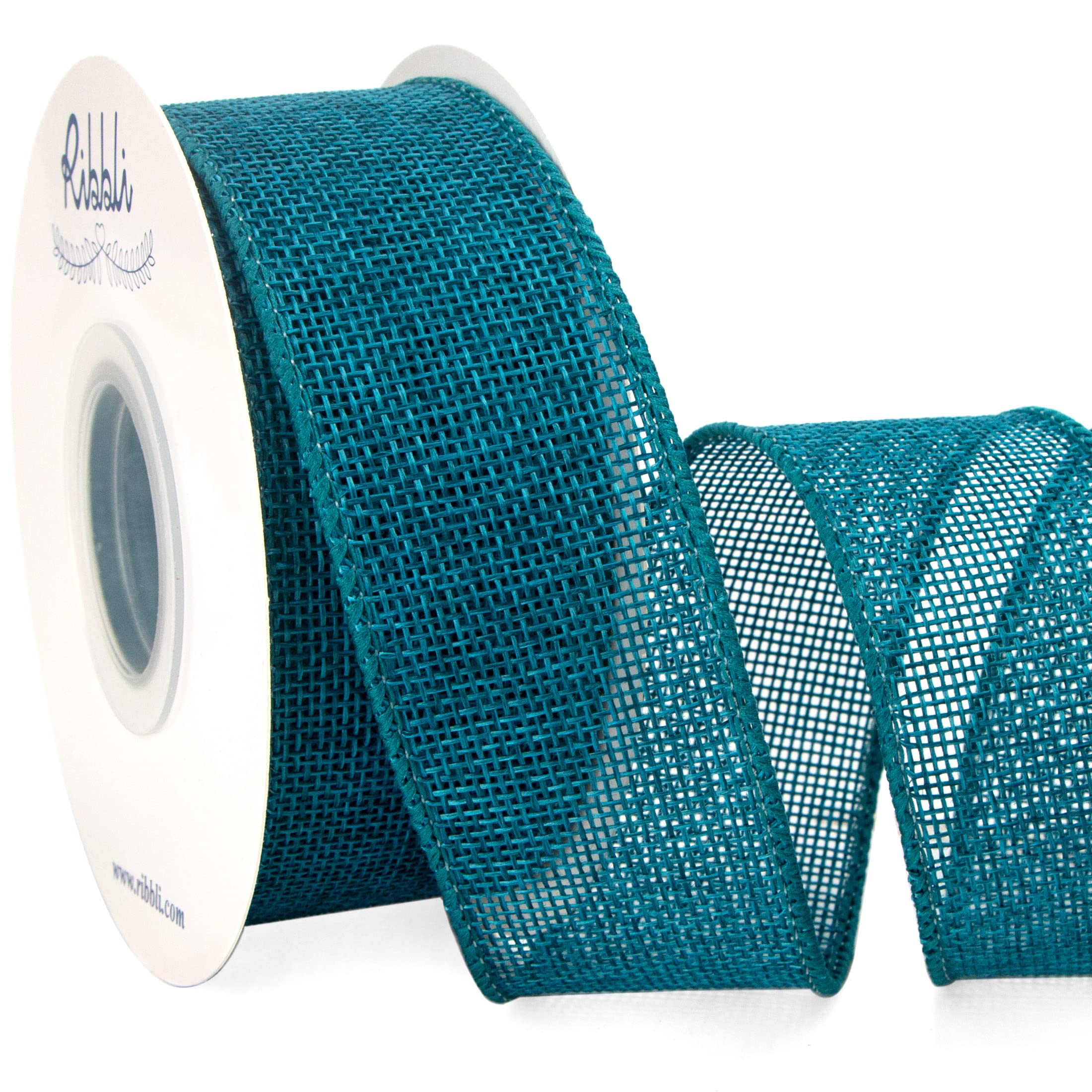 Wired Ribbon Teal
