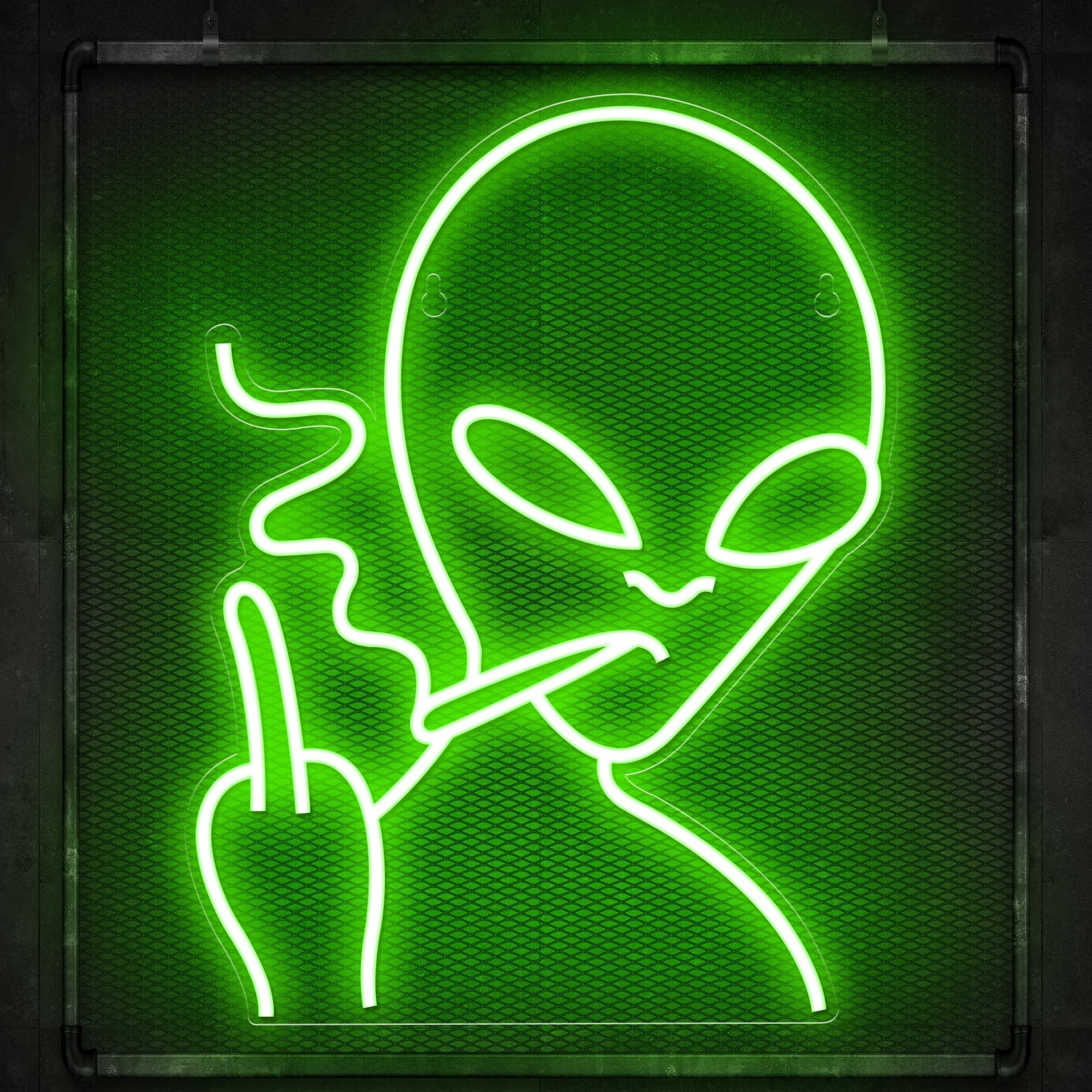 Amazon.com : Alien Neon Sign, Green LED Alien Decorations Neon Lights ...