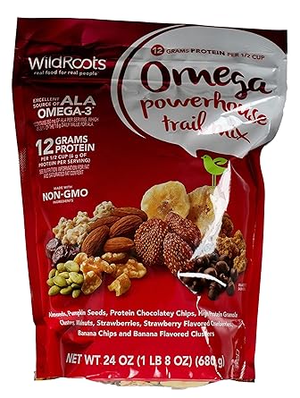 Amazon.com: Wild Roots Wildroots Omega Powerhouse Trail Mix (24oz), 24 ...