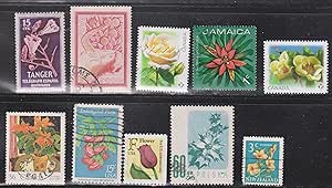 Amazon.com: Flowers From Poland Tanger Jamaica Canada US Postage Stamp ...
